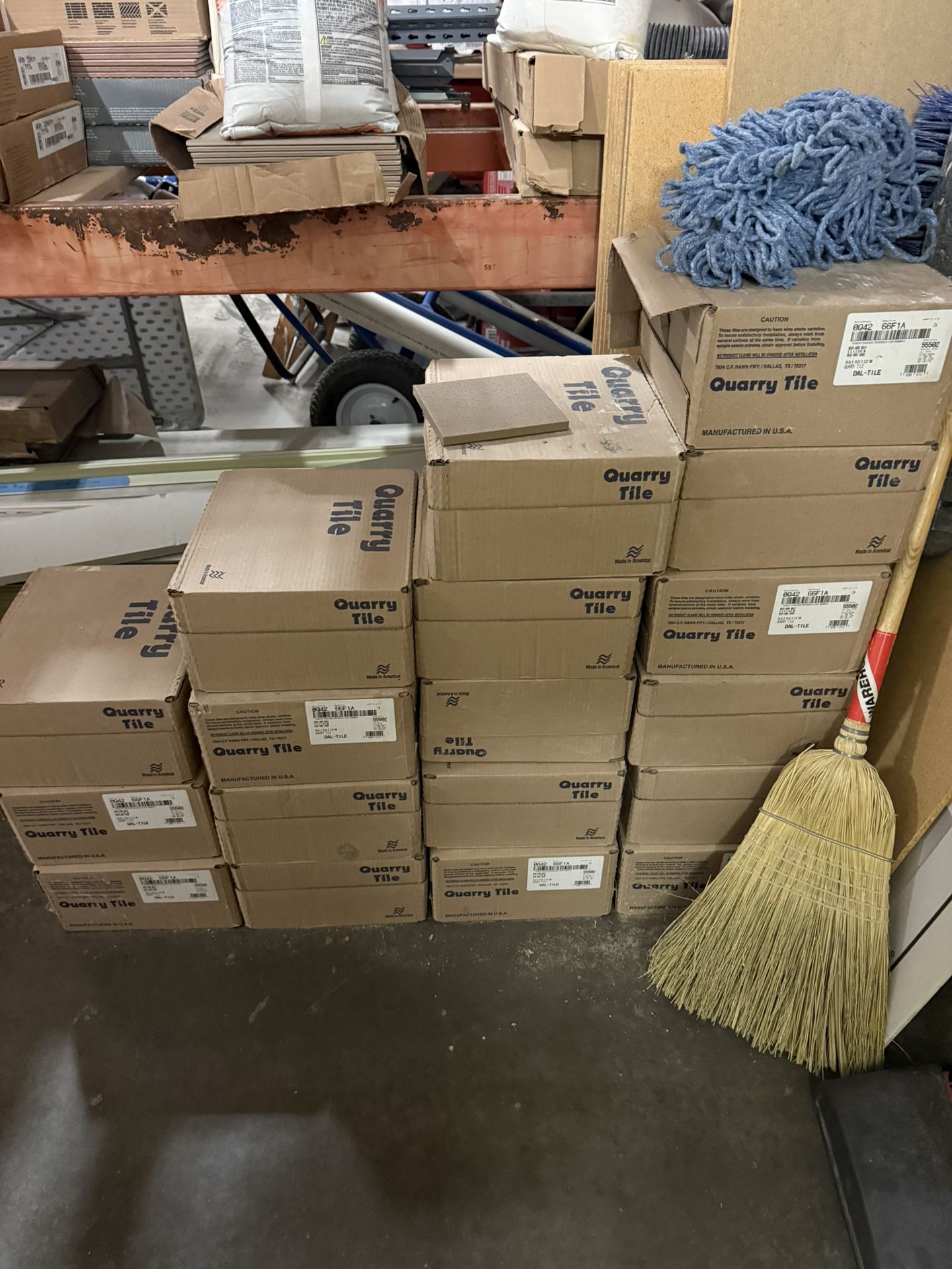 Dal-Tile 6x6 Red Brown Quarry Tile – 18 Boxes (Commercial Grade) for ...