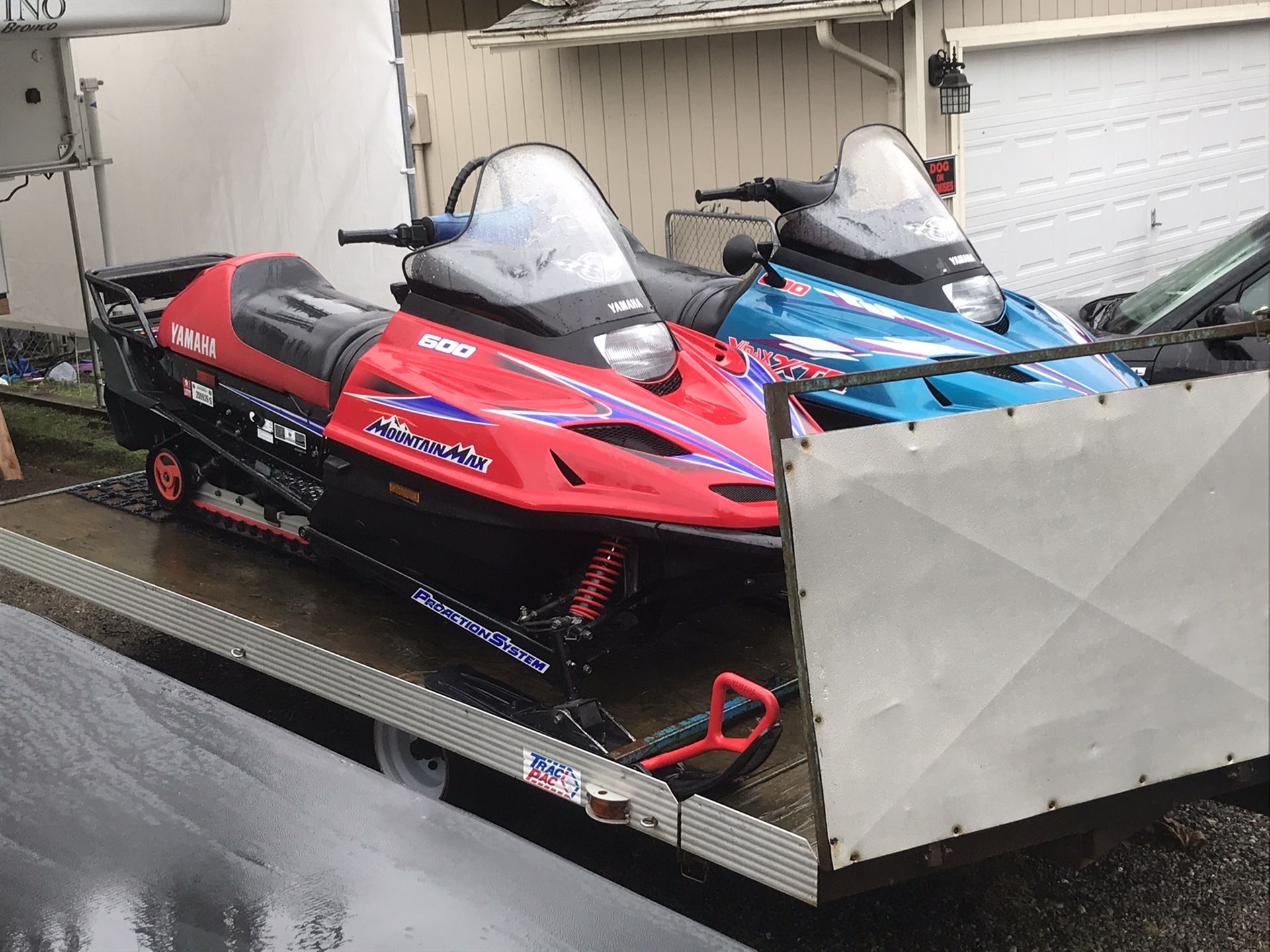 ‘97 & ‘98 Yamaha Snowmobiles & Trac Pac trailer for Sale in Federal Way ...