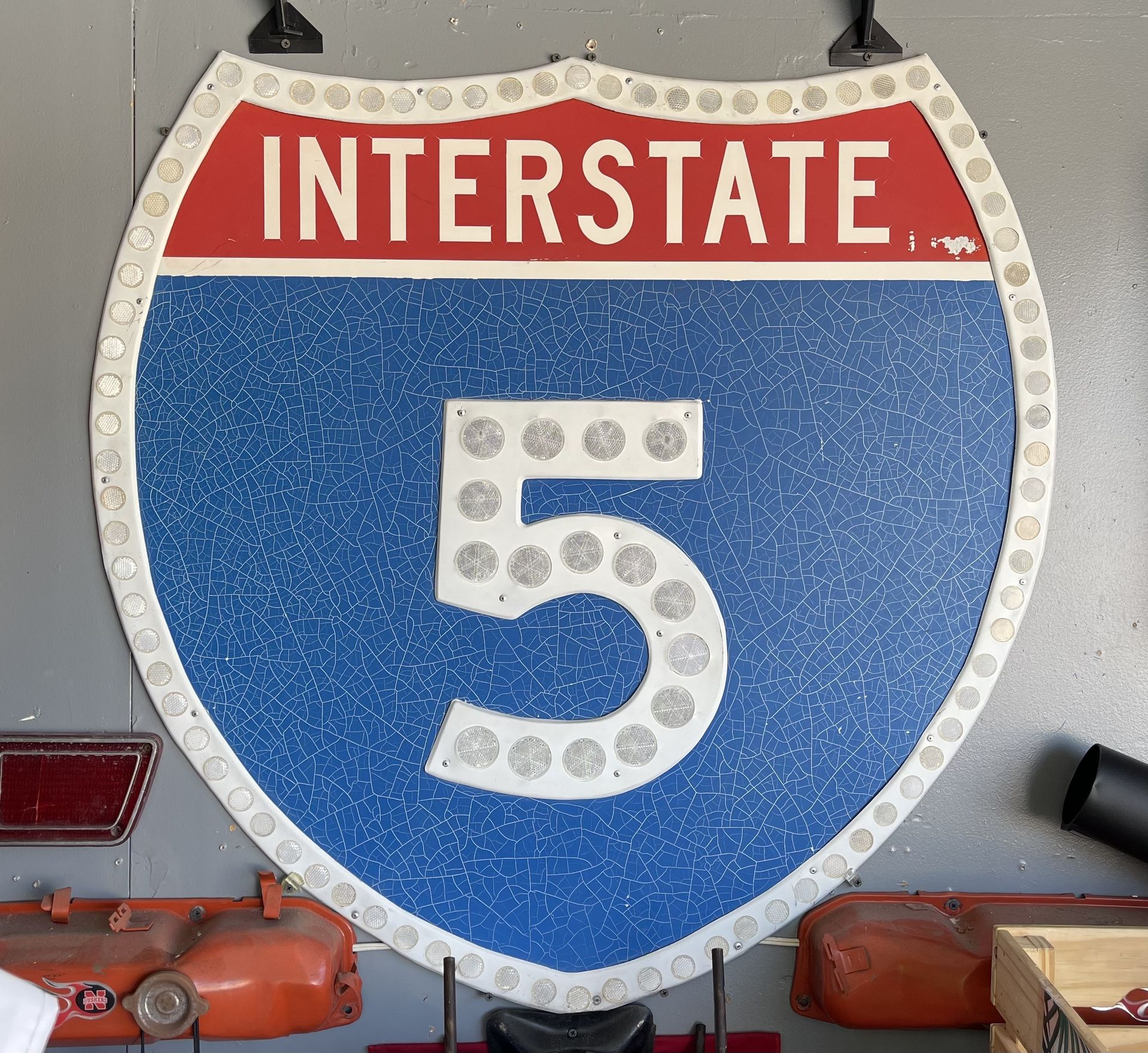 Vintage Interstate 5 Reflective Sign for Sale in Lakeside, CA - OfferUp