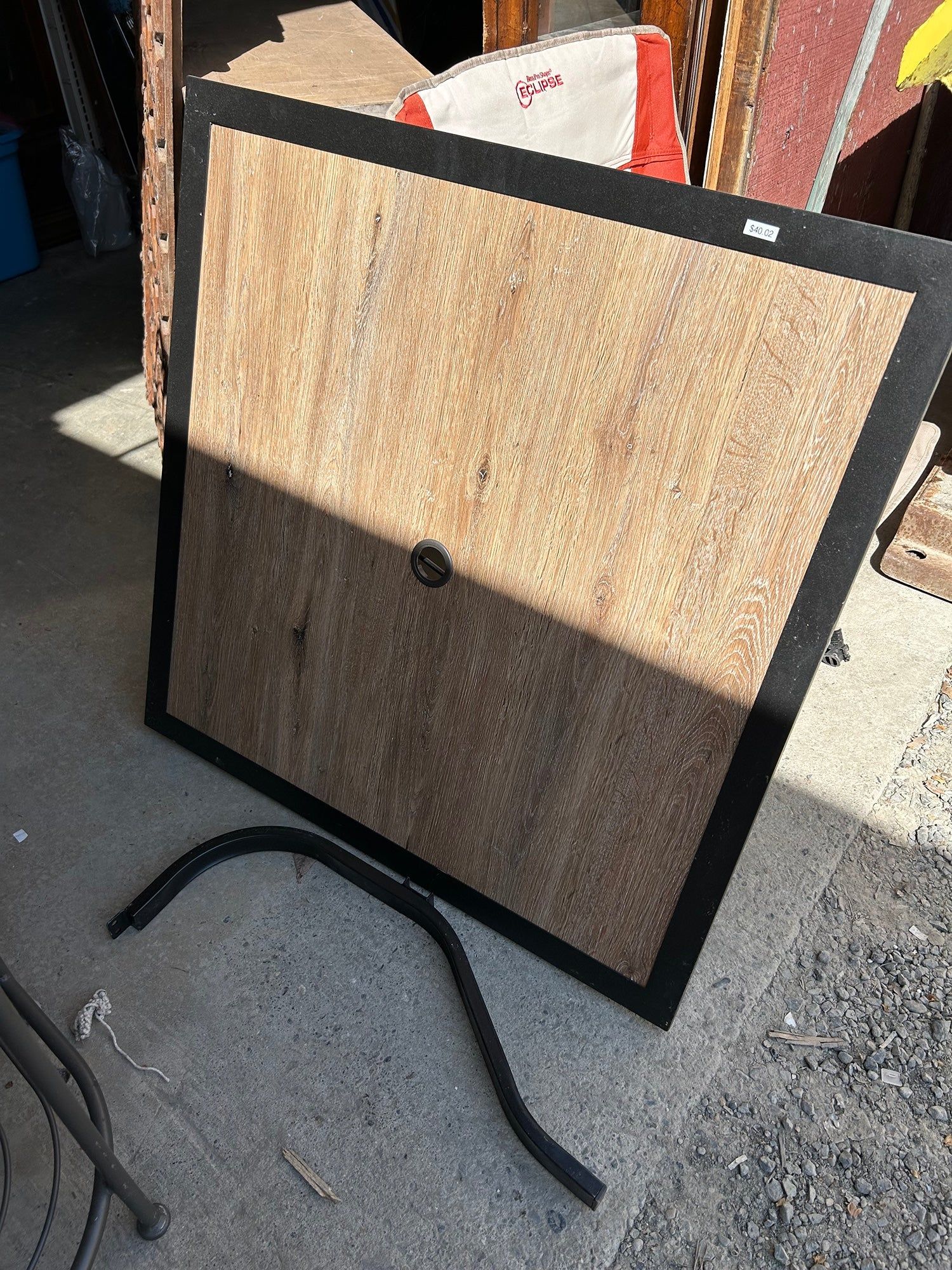 Wood With Metal Trim Outdoor Table for Sale in Renton, WA - OfferUp