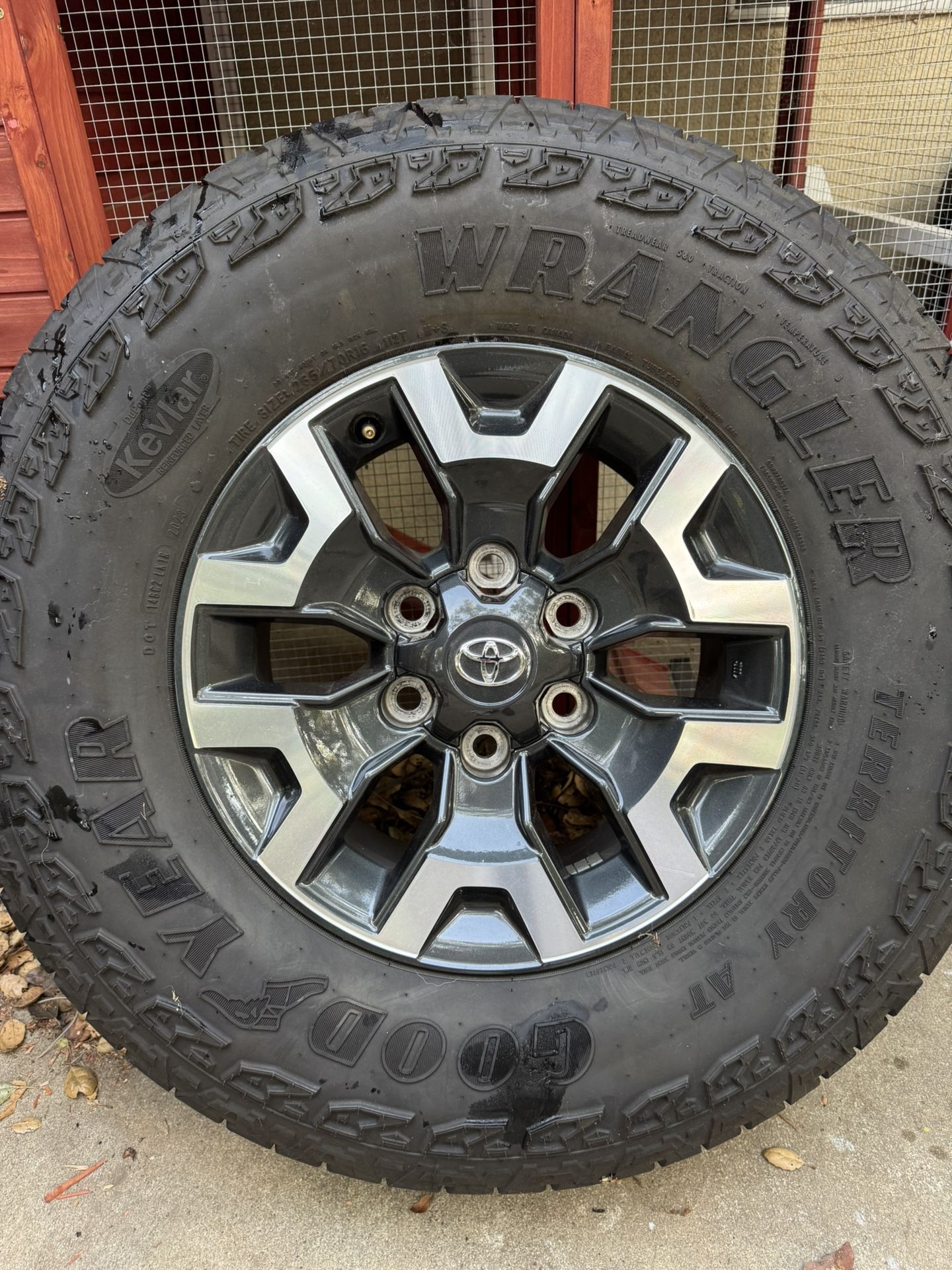 TRD Off-road 23’ Tacoma Stock Wheels With Goodyear Territory AT Tires ...