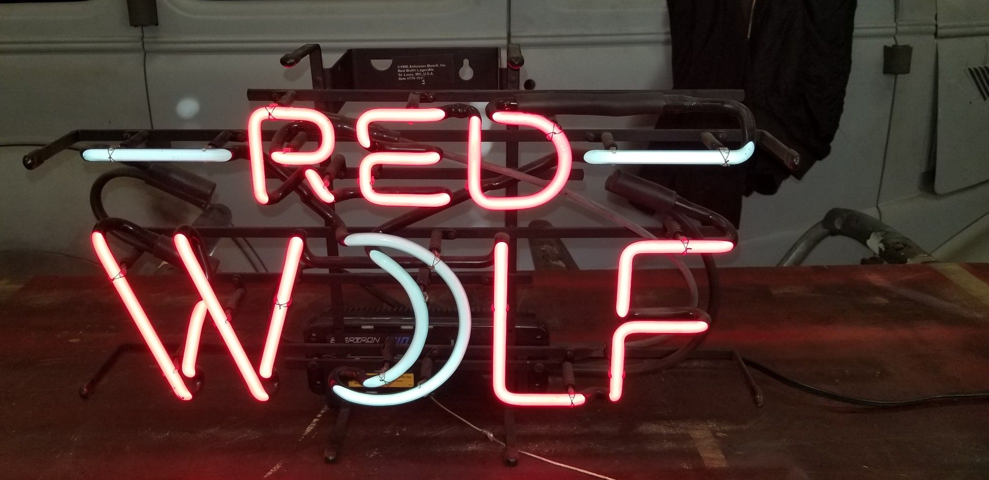 Red Wolf neon beer sign for Sale in Kirkland, WA - OfferUp