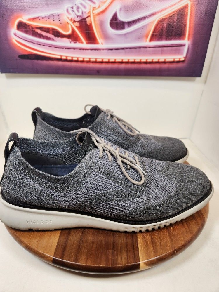 Cole Haan 2.Zerogrand Stitchlite C27565 Mens Gray Wingtip Oxford Shoes ...