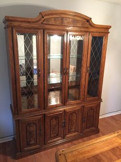 All wood China Cabinet Arcese Brothers for Sale in Mount Prospect IL OfferUp