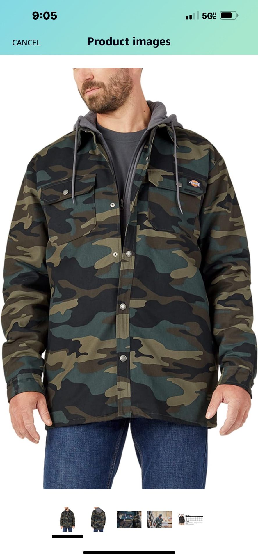 Mens dickies work Jacket Camo Warm carhartt Nike Adidas Bape puma Yeti ...