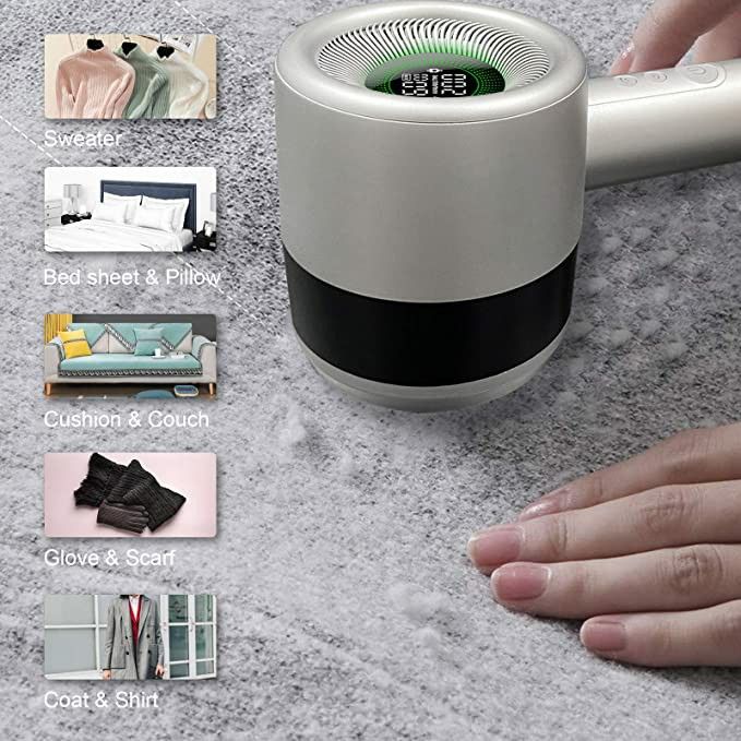 Fabric Shaver Defuzzer Electric Lint Remover, USB Rechargeable With 4 ...