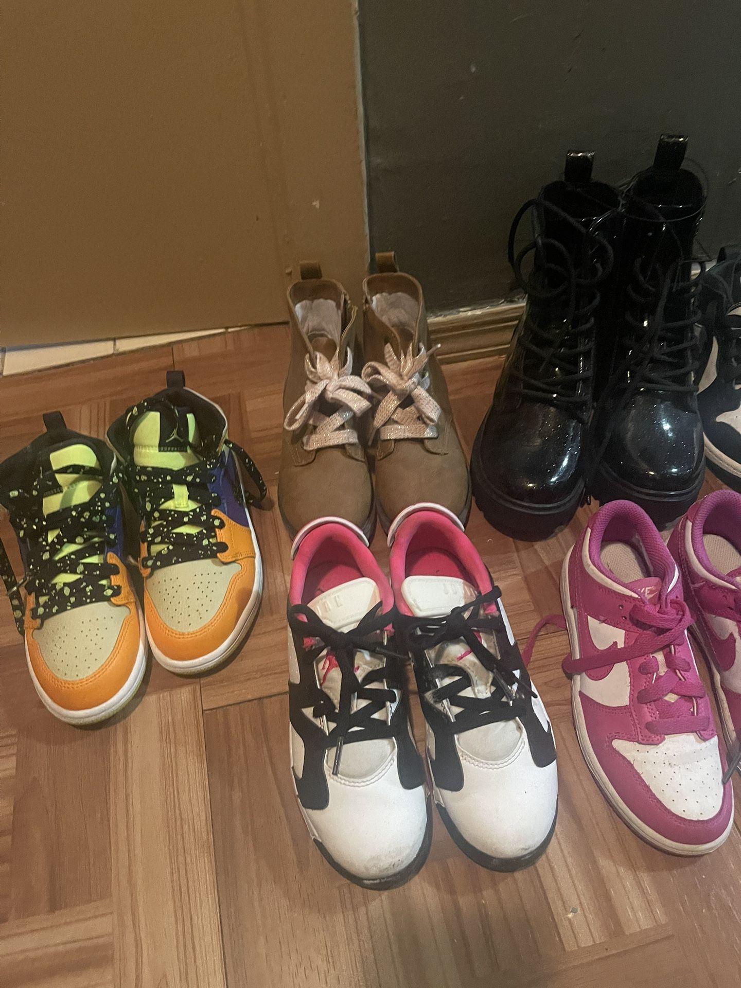 Jordans, Nikes, Adidas Bundle Of Random Sneakers And Also Boots ...