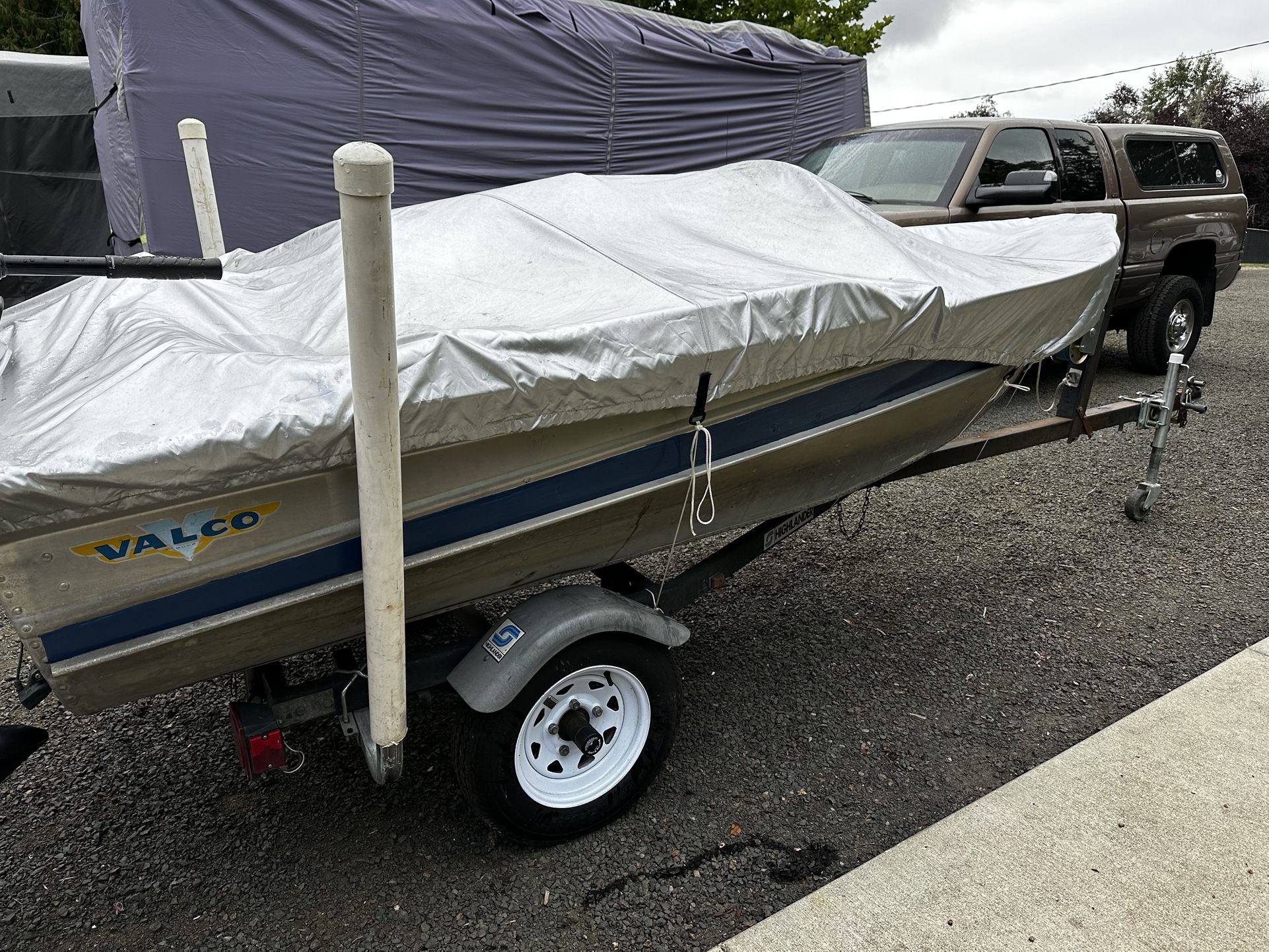 12’ Valco Aluminum Boat with Trailer (reduced for Quick Sale) for Sale ...