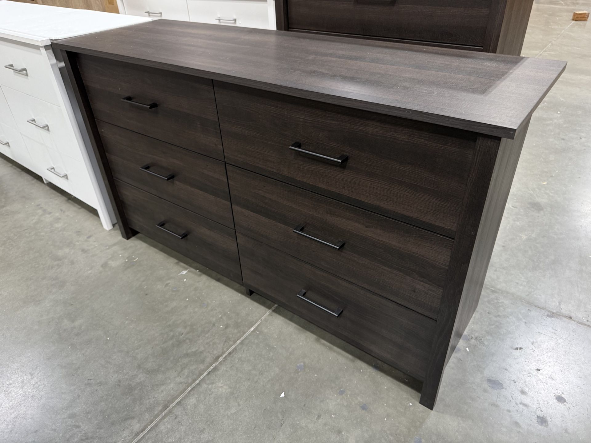 New! 6-Drawer Espresso Dresser, bedroom dresser, Oak Color dresser ...