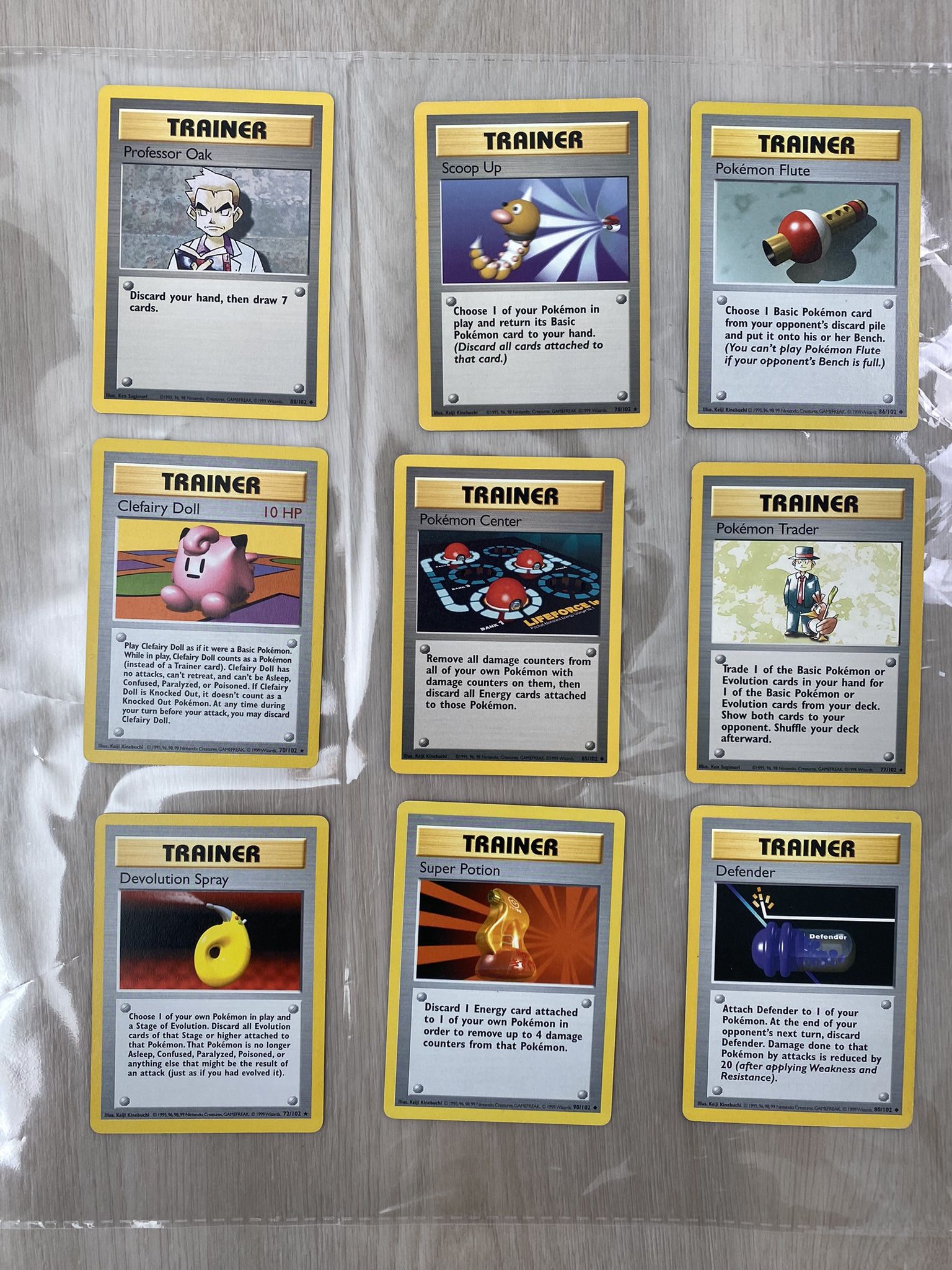 Pokemon Trainer Card Base