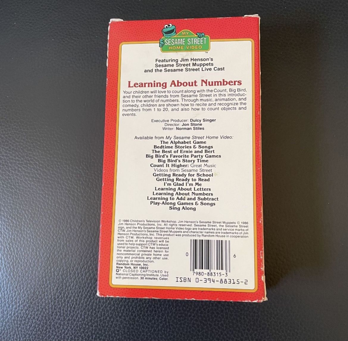 Sesame Street Learning About Letters Vhs