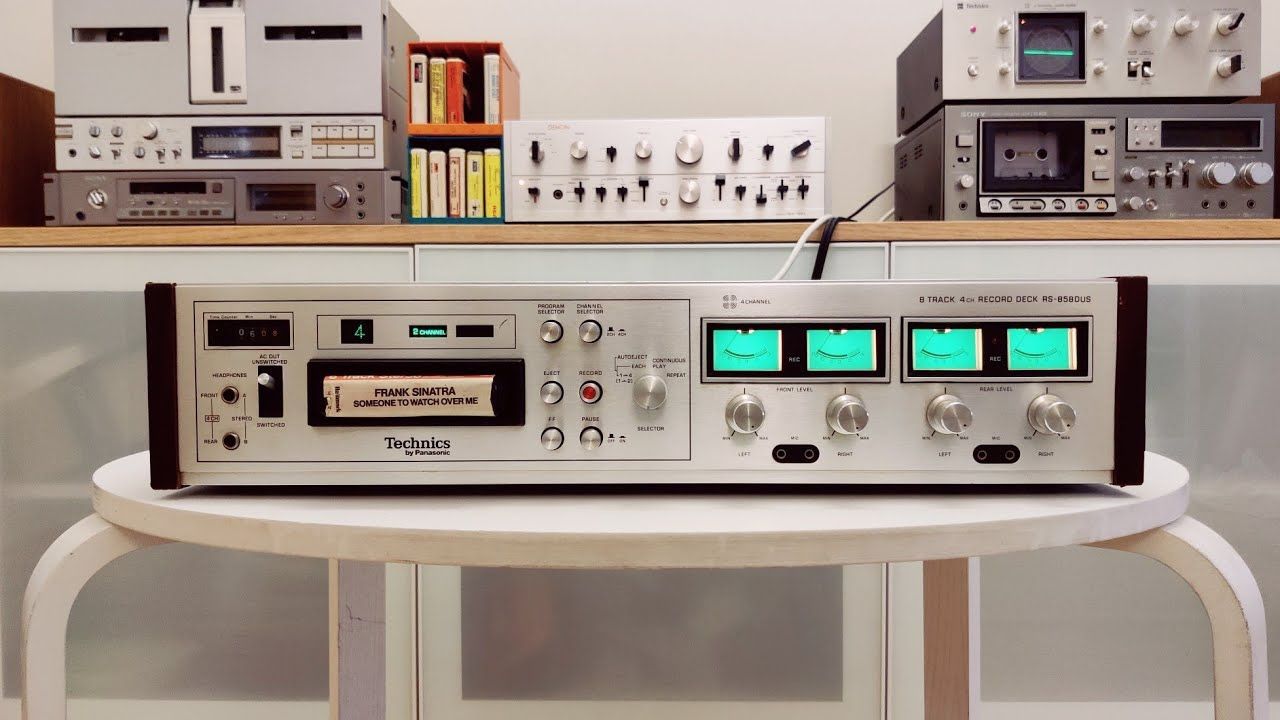 Technics RS-858US 4 Channel Quadraphonic 8 Track Tape Deck Recorder ...