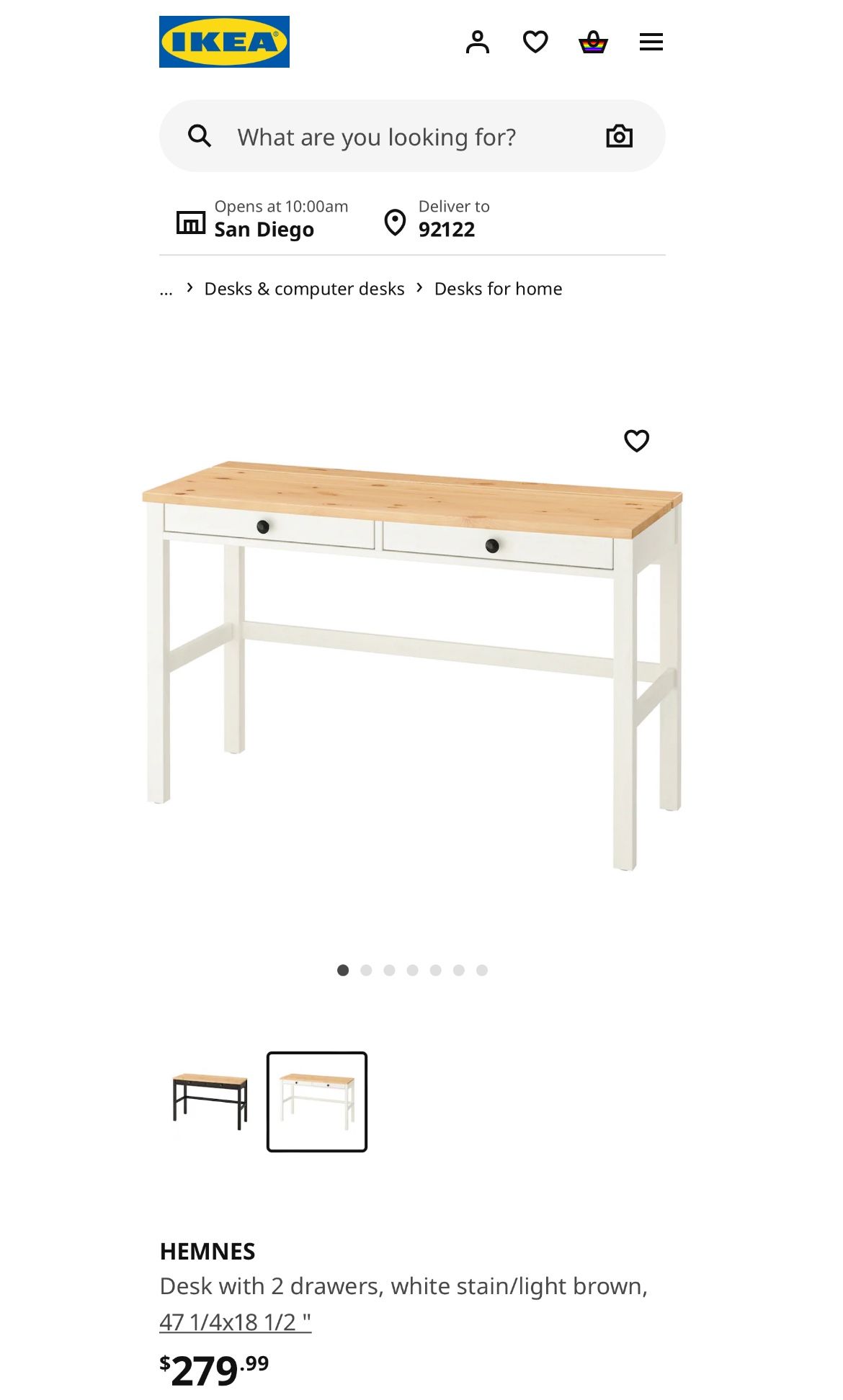 Ikea beglen white store