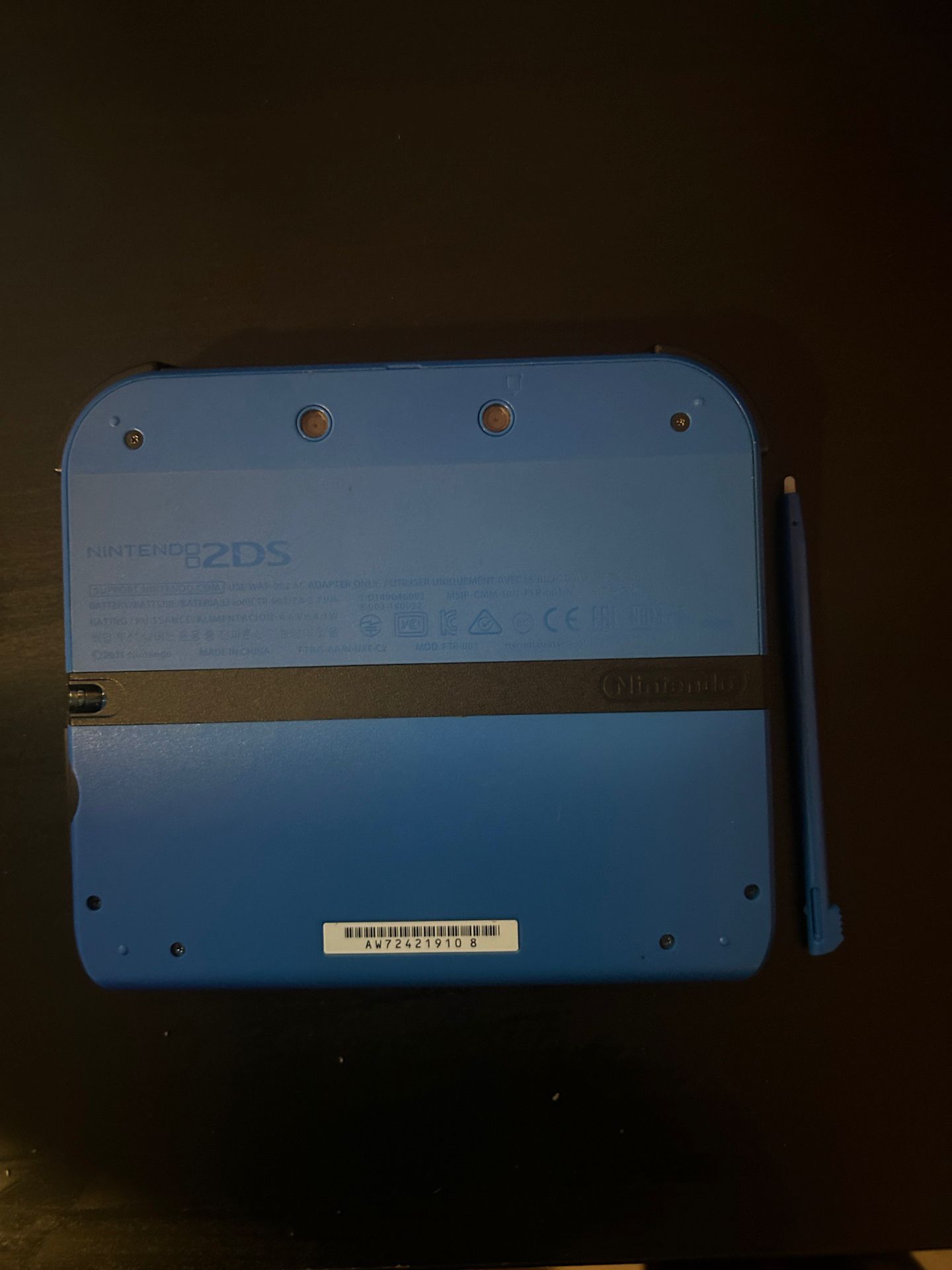 Modded/Homebrewed Nintendo 2DS (broken volume slider) + 4GB sd card for ...