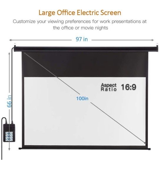 100 Inch Projector Screen Dimensions