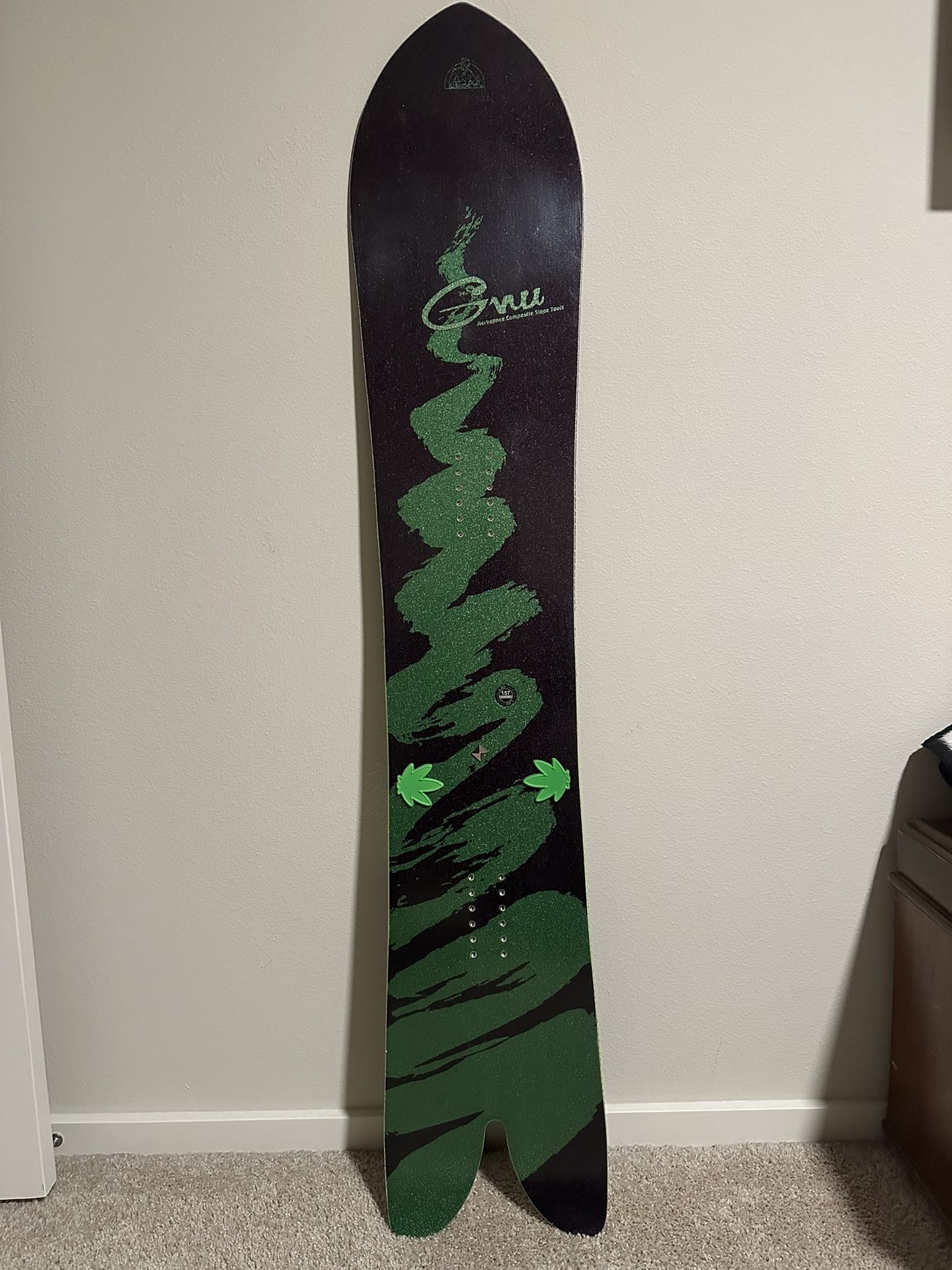 Rare Like New Gnu Swallowtail Snowboard 157 Lib Tech Burton Salomon ...