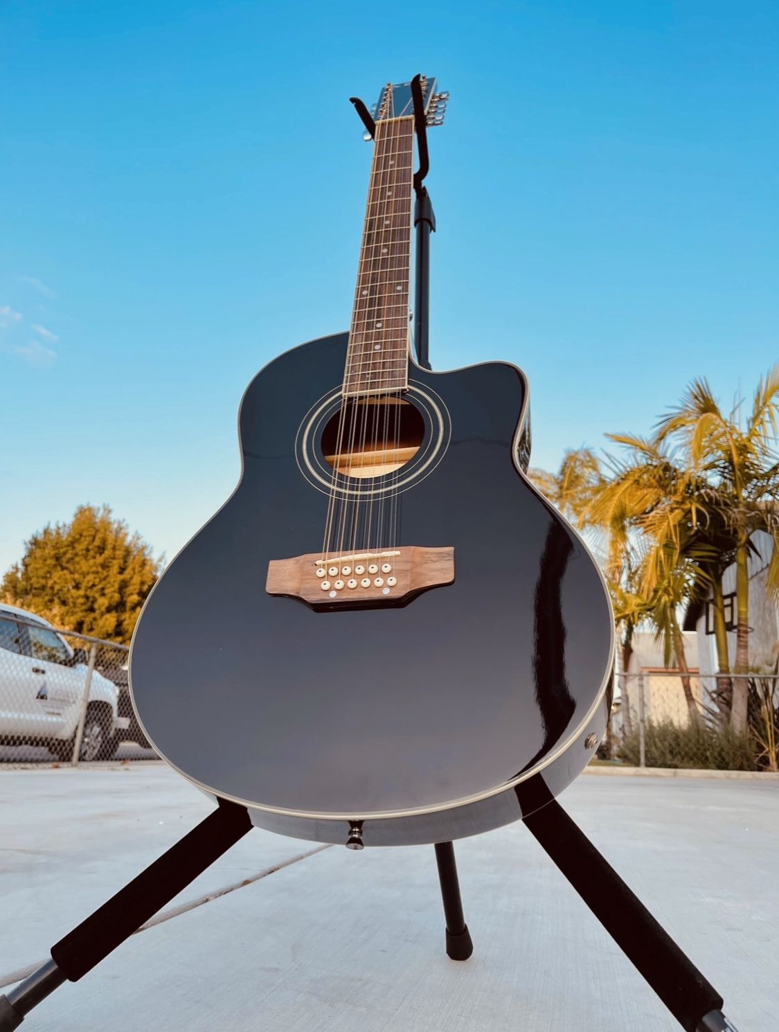 12 String Electric Acoustic Guitar (requinto) guitarra de 12 cuerdas ...