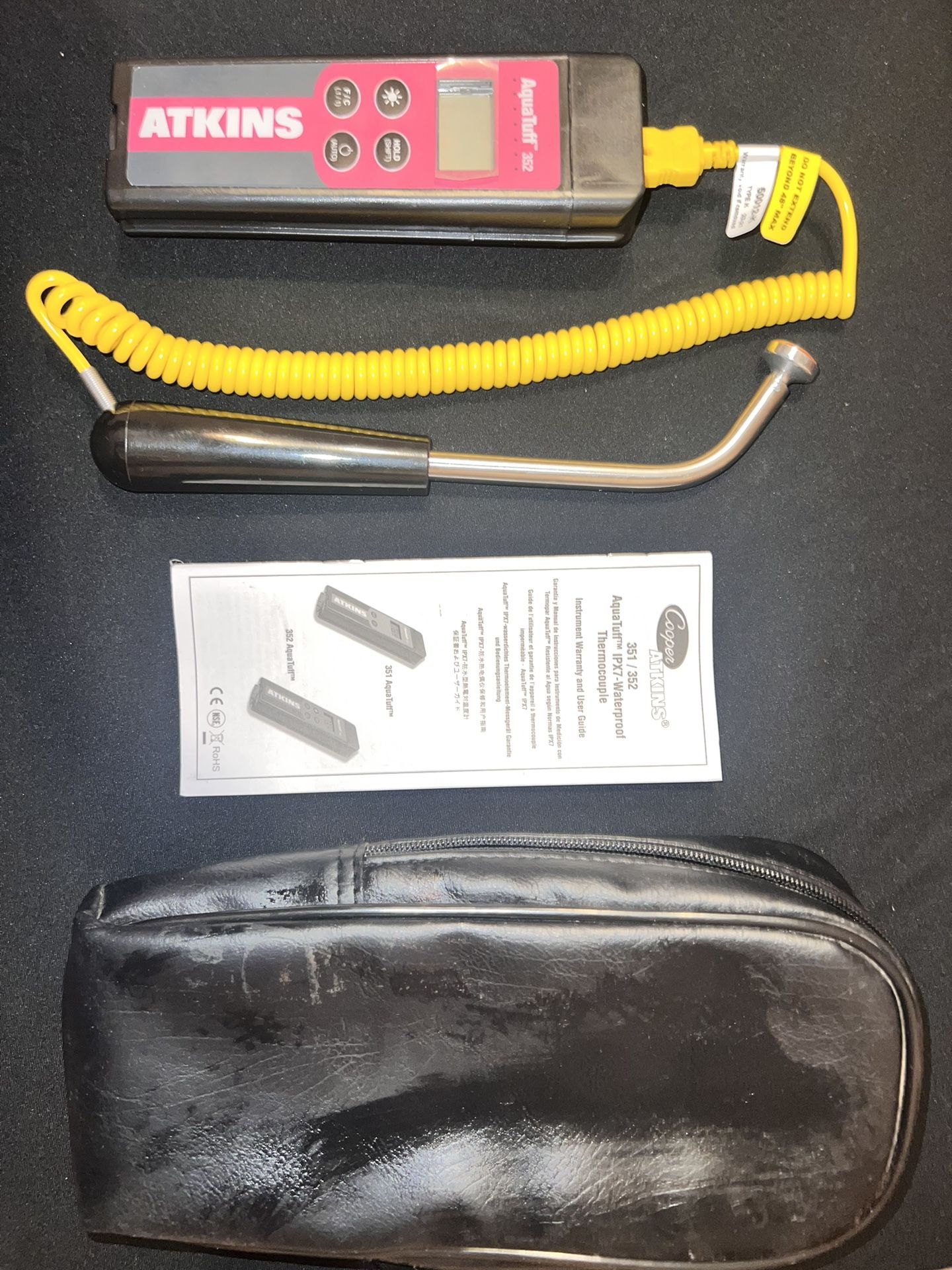 COOPER ATKINS Thermocouple Thermometer: Thermocouple Temp Meter for ...