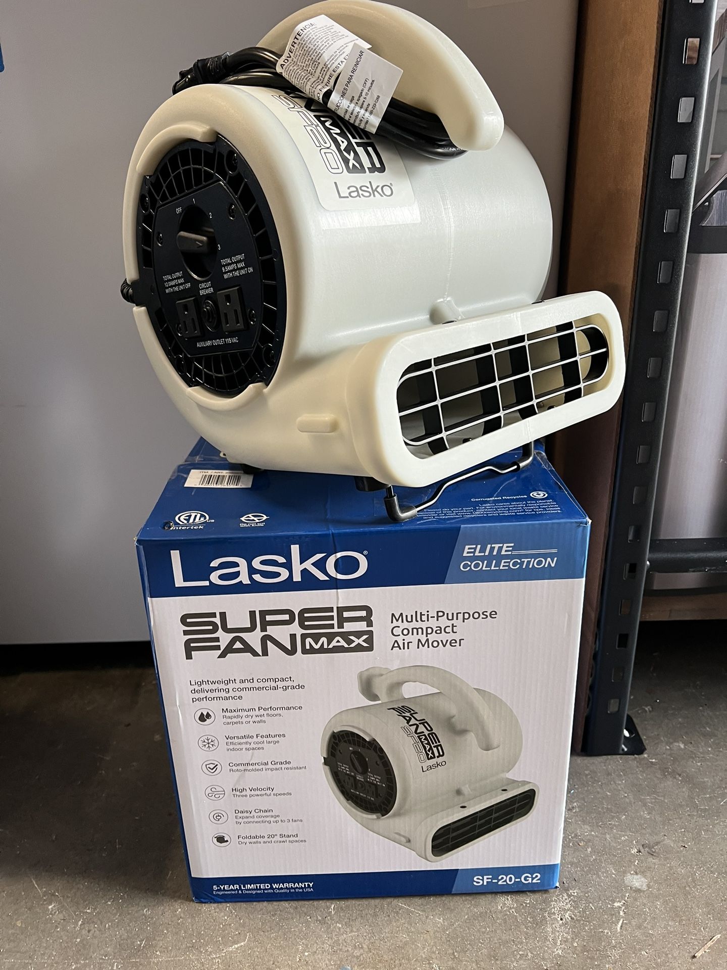 Lasko Super Fan Max Multi-Purpose Compact Air Mover for Sale in Haltom ...
