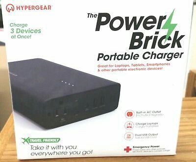 Hypergear 24000 power brick! Brand new 2 usb 3.8v outlets and one full ...