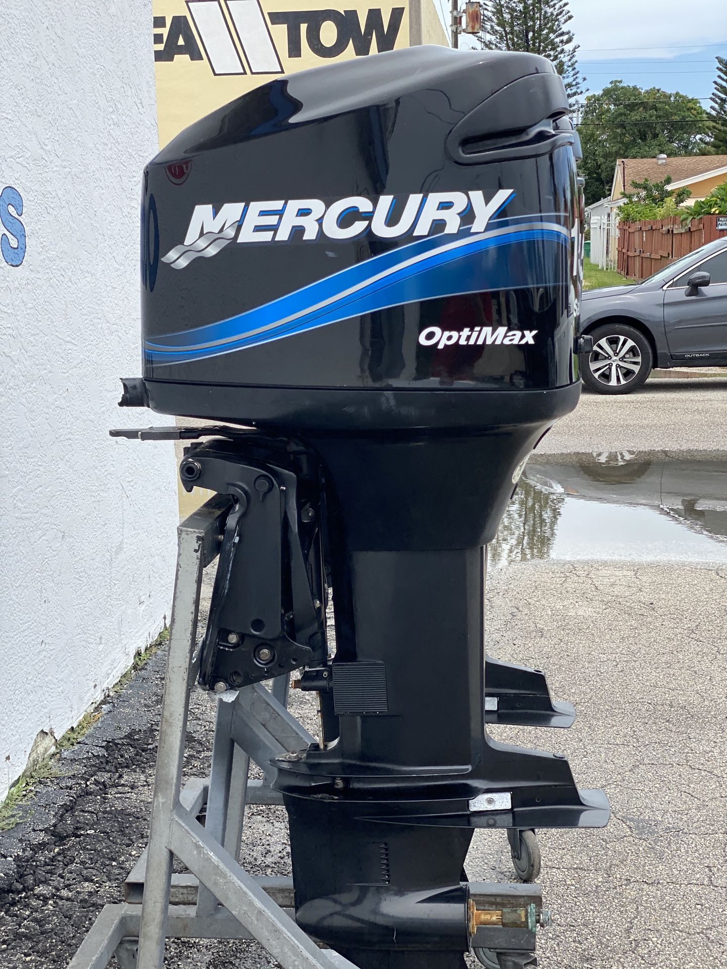 2003 Pair of 150s MERCURY “OPTIMAX” MARINE OUTBOARDS MOTORS witb only ...