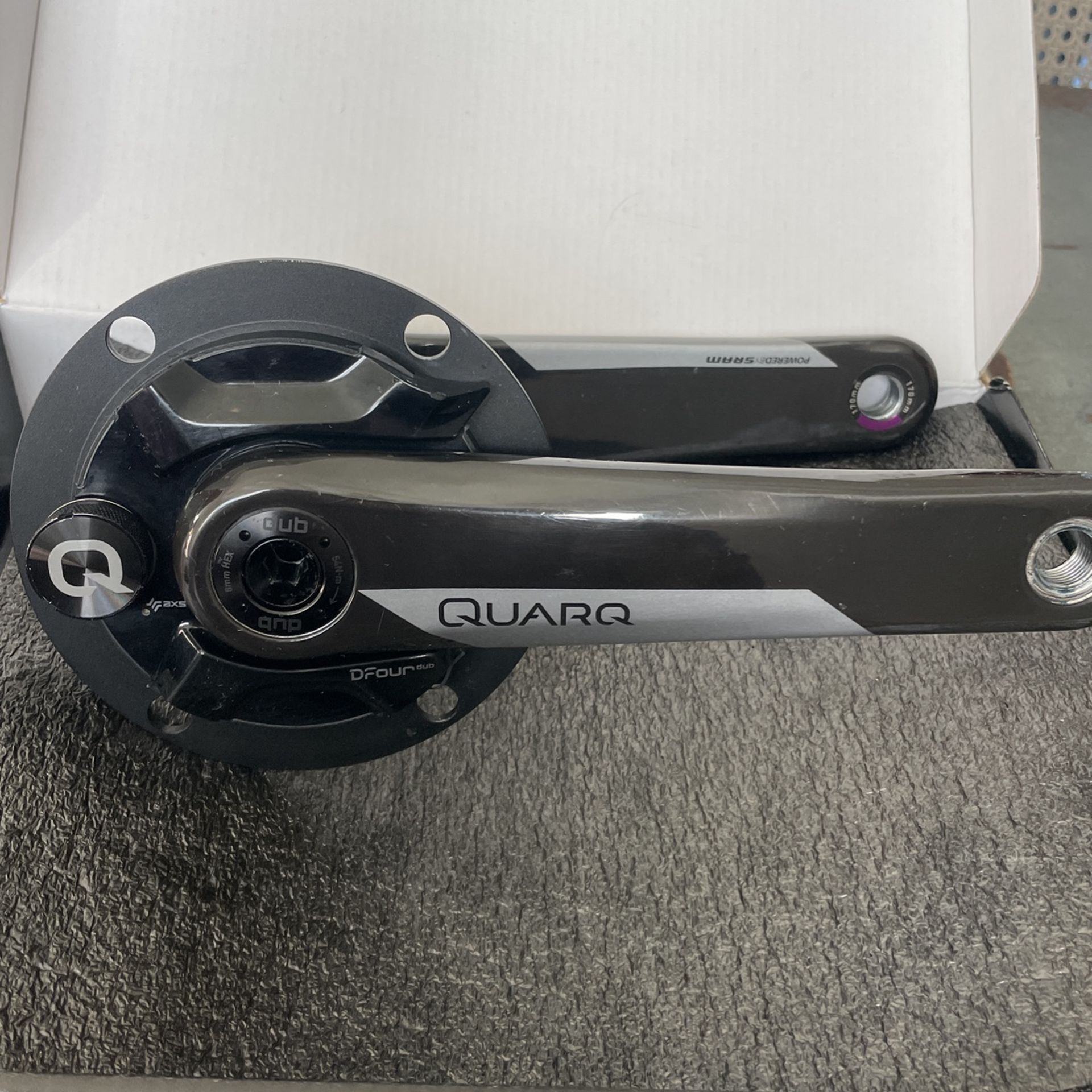 Quarq Dfour Dub Road Power Meter Crankset Black 170 Mm for Sale in ...