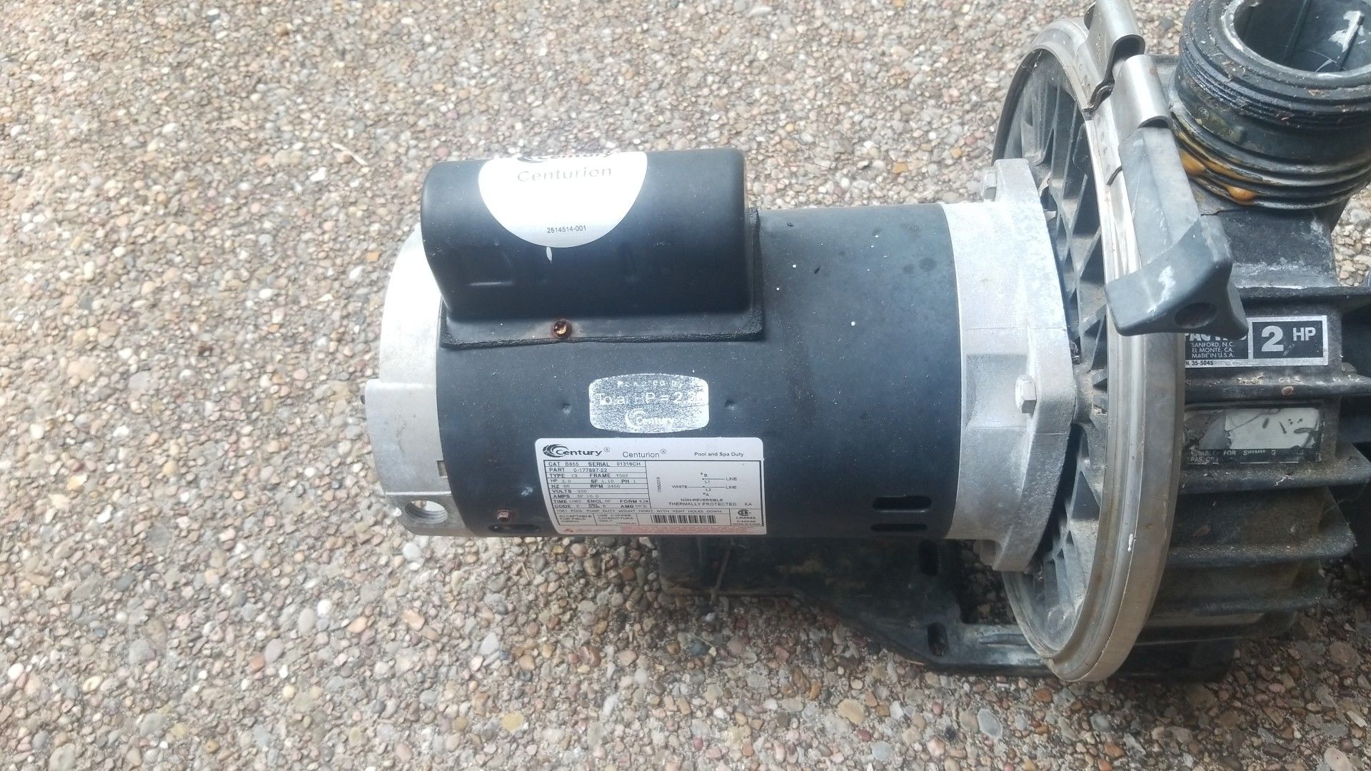 Century Centurion 2.2 HP Pool Pump Motor for Sale in Austin, TX - OfferUp