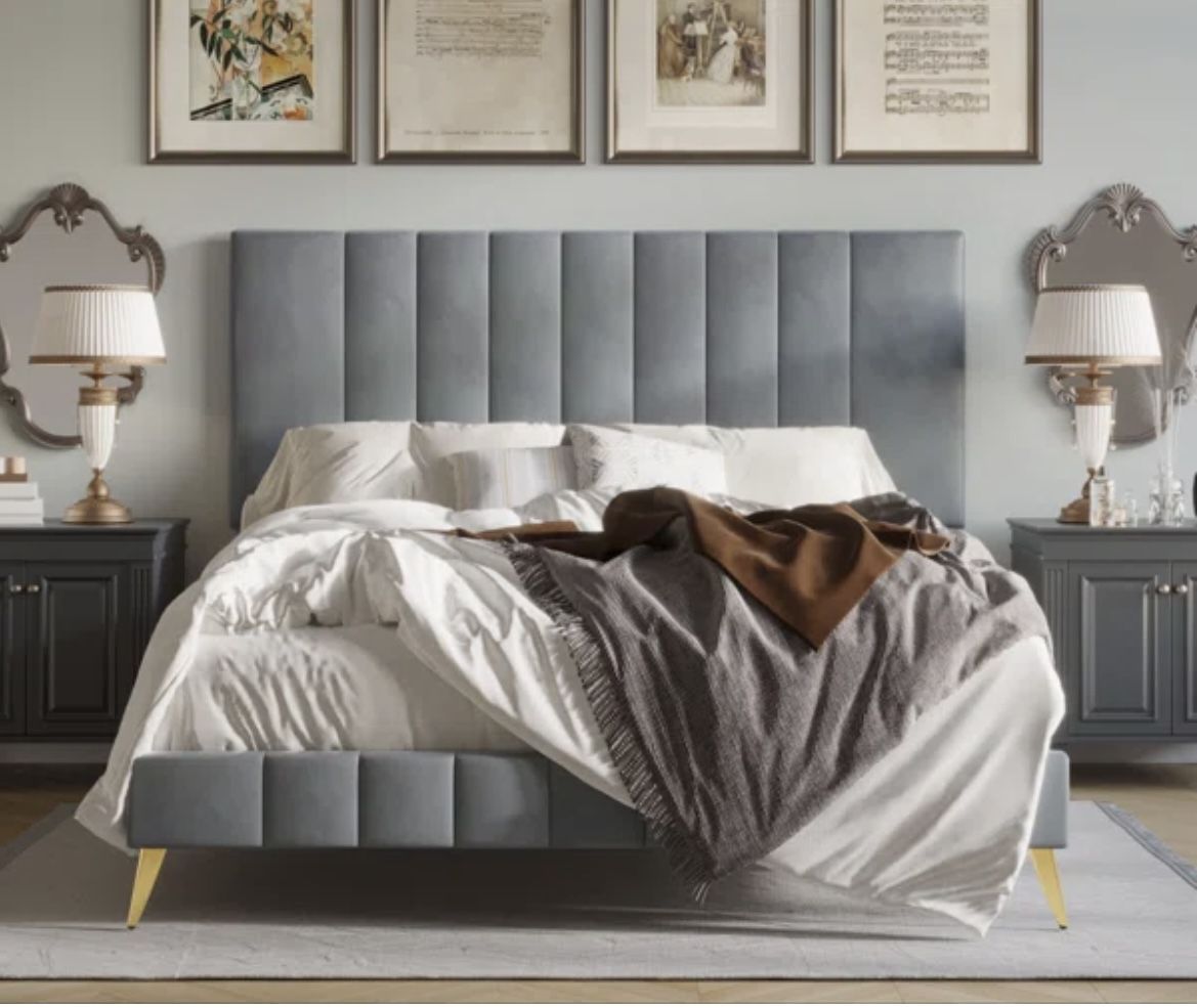 STILL IN THE BOX Upholstered Queen Bed for Sale in Hillsborough, CA ...