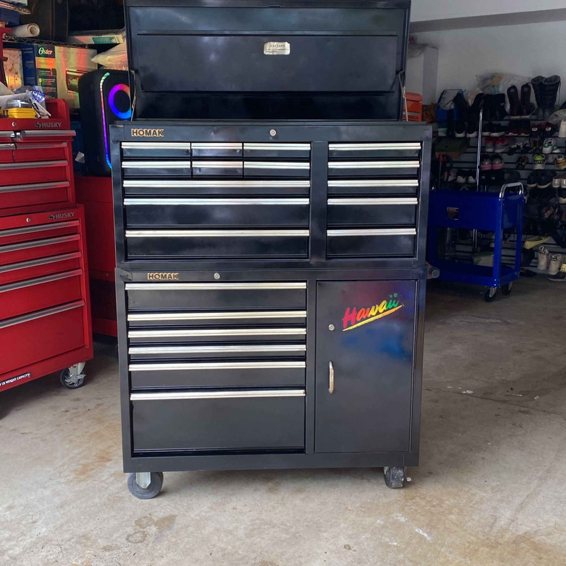 Homak 41” Rolling Tool Box Chest Combo Cabinet ( Toolbox) for Sale in ...