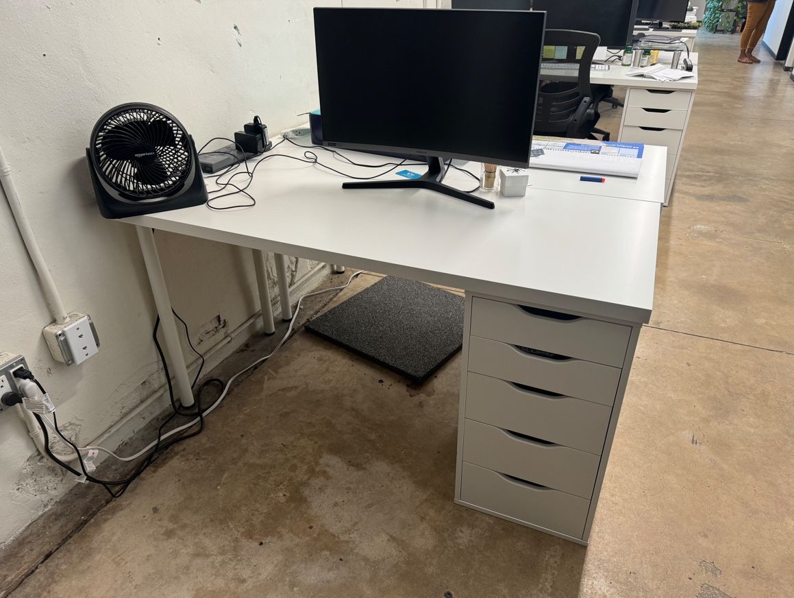 White IKEA Desks W/ Built In 5 Drawer for Sale in Miami, FL - OfferUp