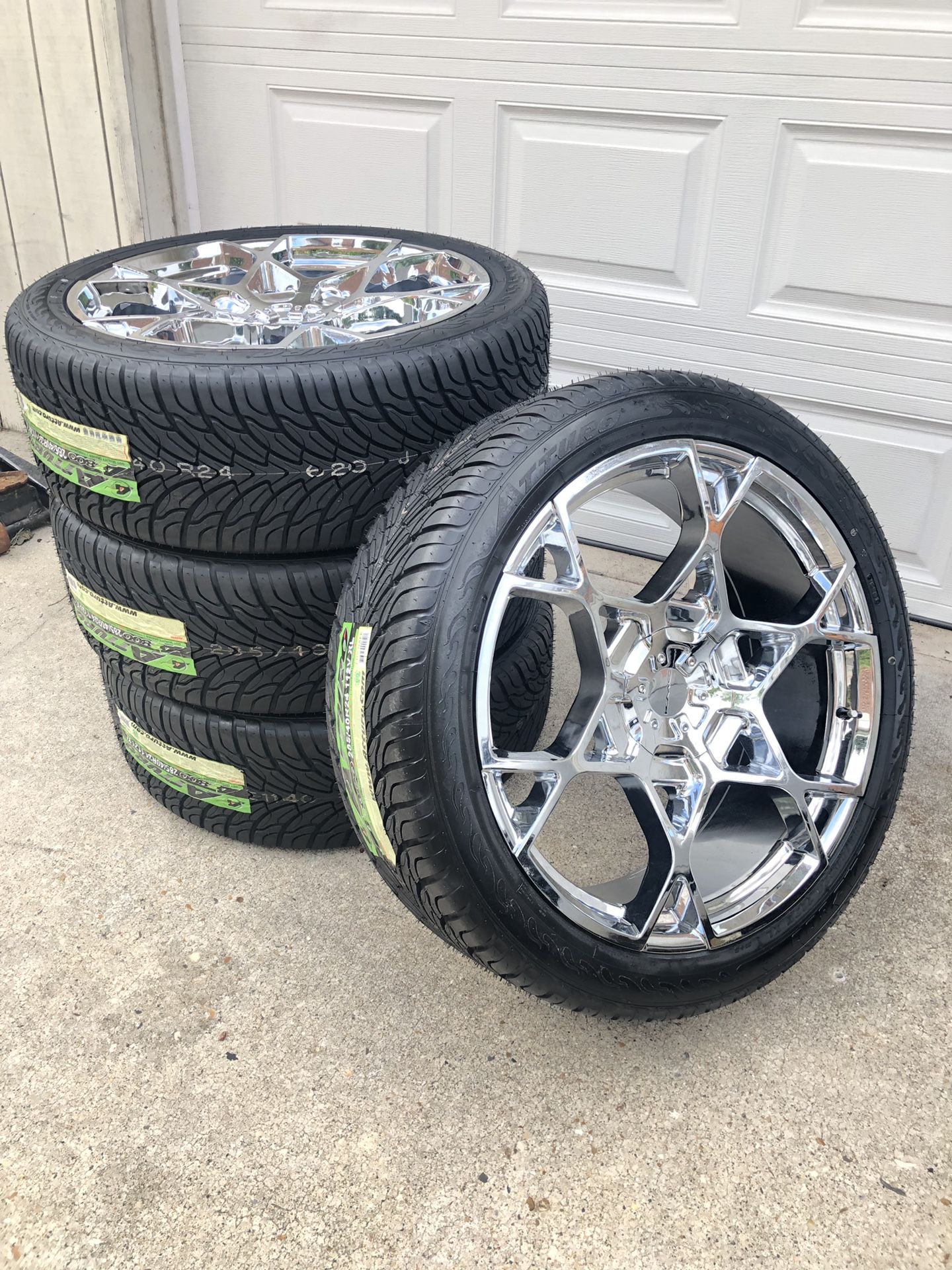 24 inch KMC wheels and tires 6 lug universal 6x139.7 & 6x120 español ...