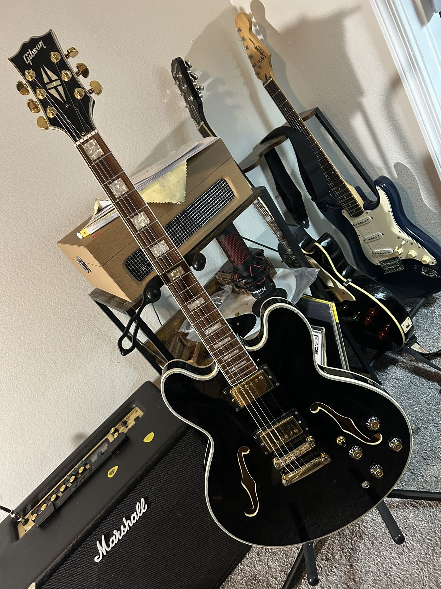 Clone Es 335 And Fender Squire Bullet for Sale in Glendale, AZ - OfferUp