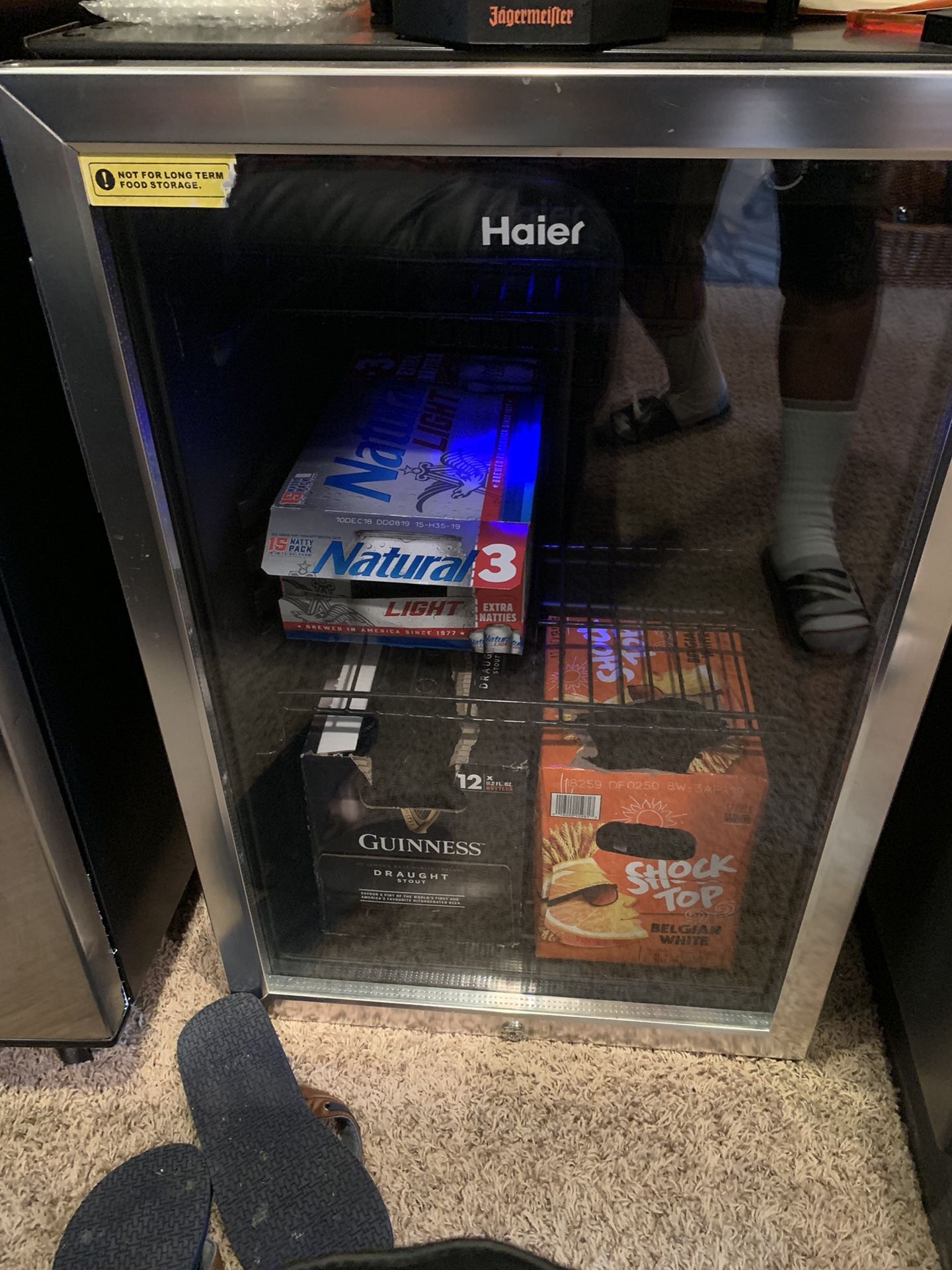 Kegerator, front glass door beer fridge and Yeager machine. for Sale in ...