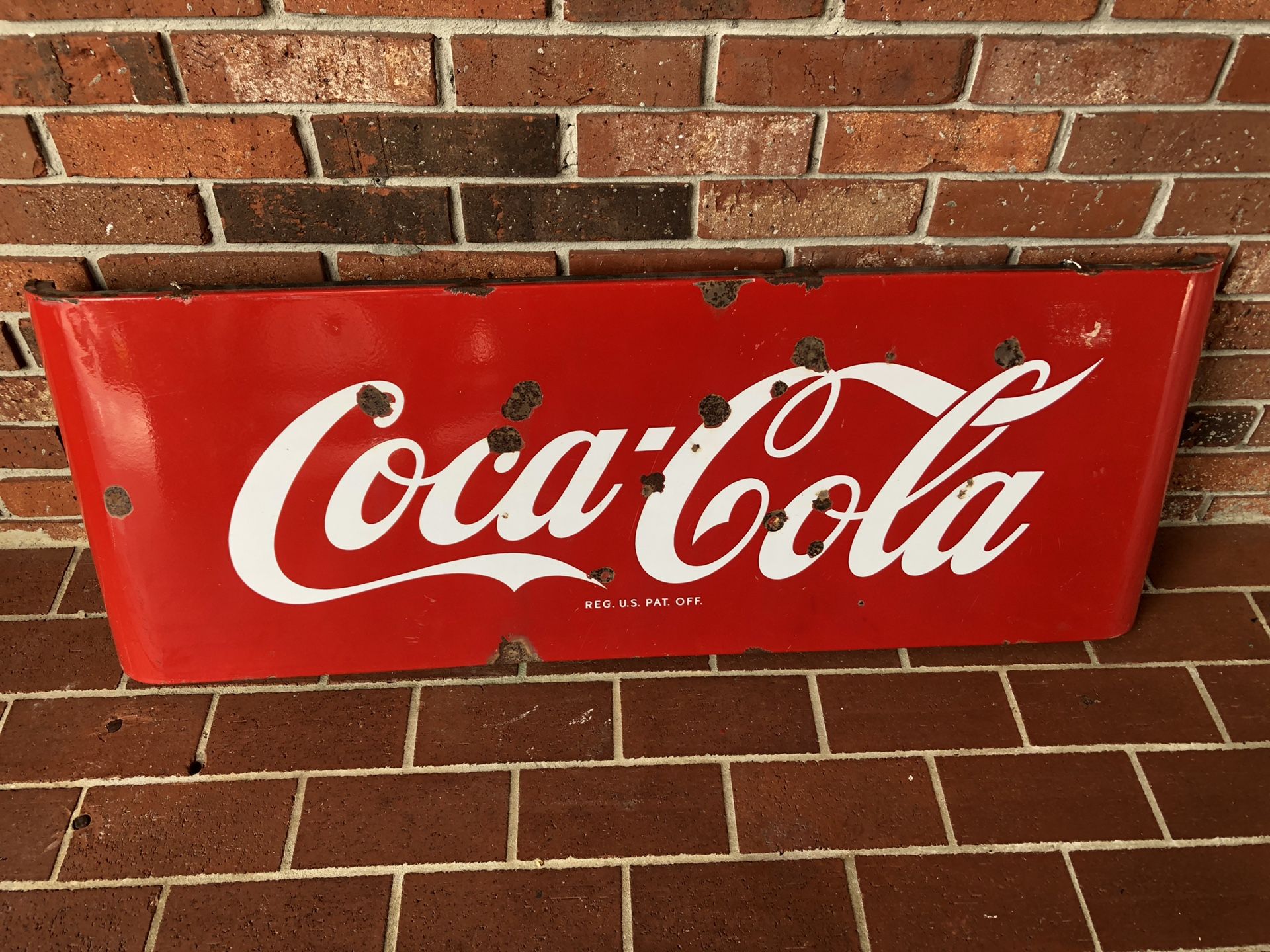 Vintage Porcelain Coca Cola Sign for Sale in West Palm Beach, FL - OfferUp