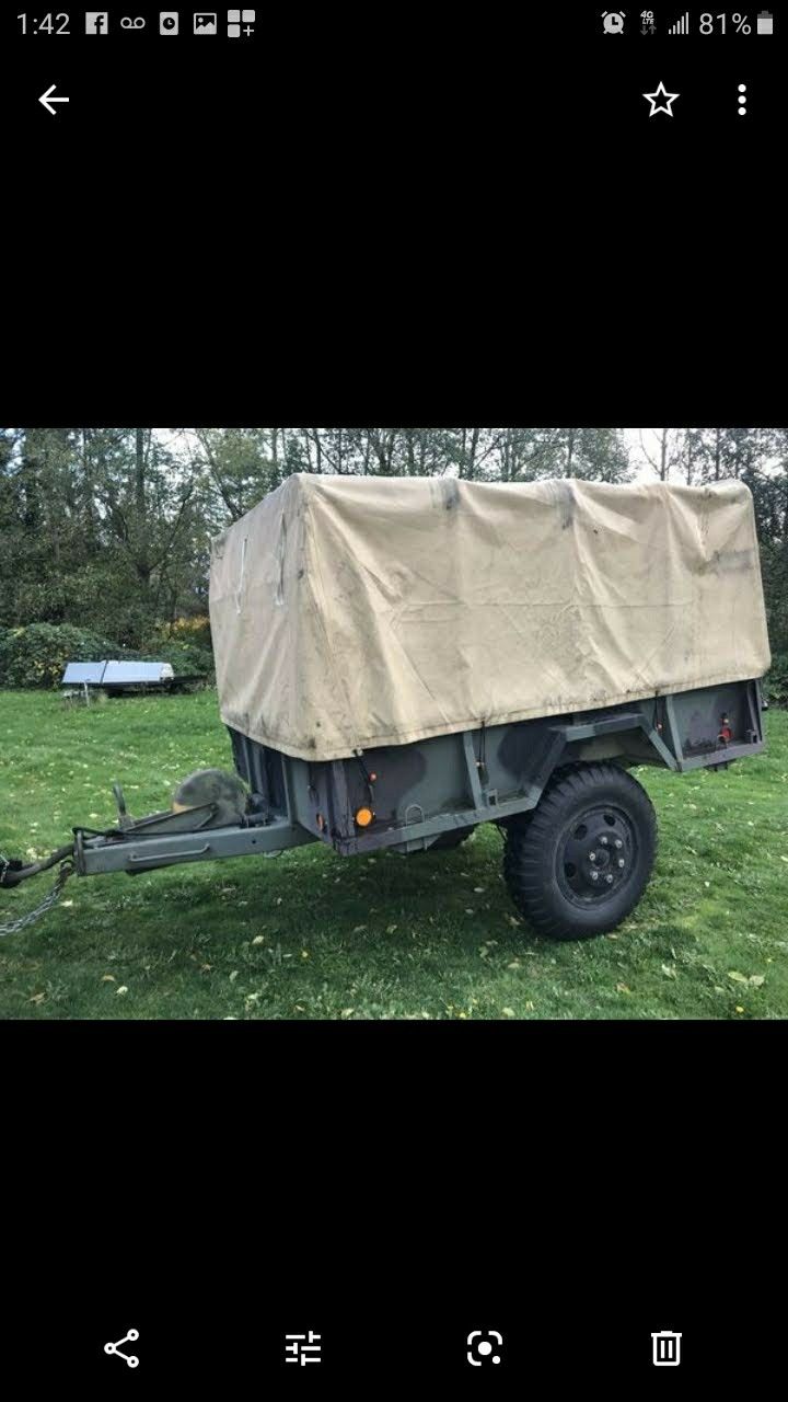 M105 Military heavy duty trailer with 2 colored canvas for Sale in ...
