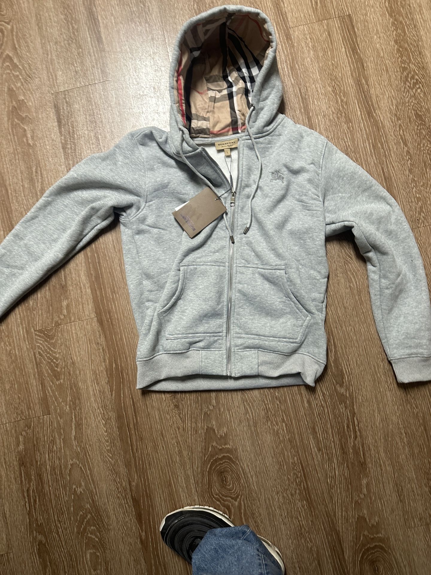 Burberry Zip Up Grey Small for Sale in Oxnard, CA - OfferUp