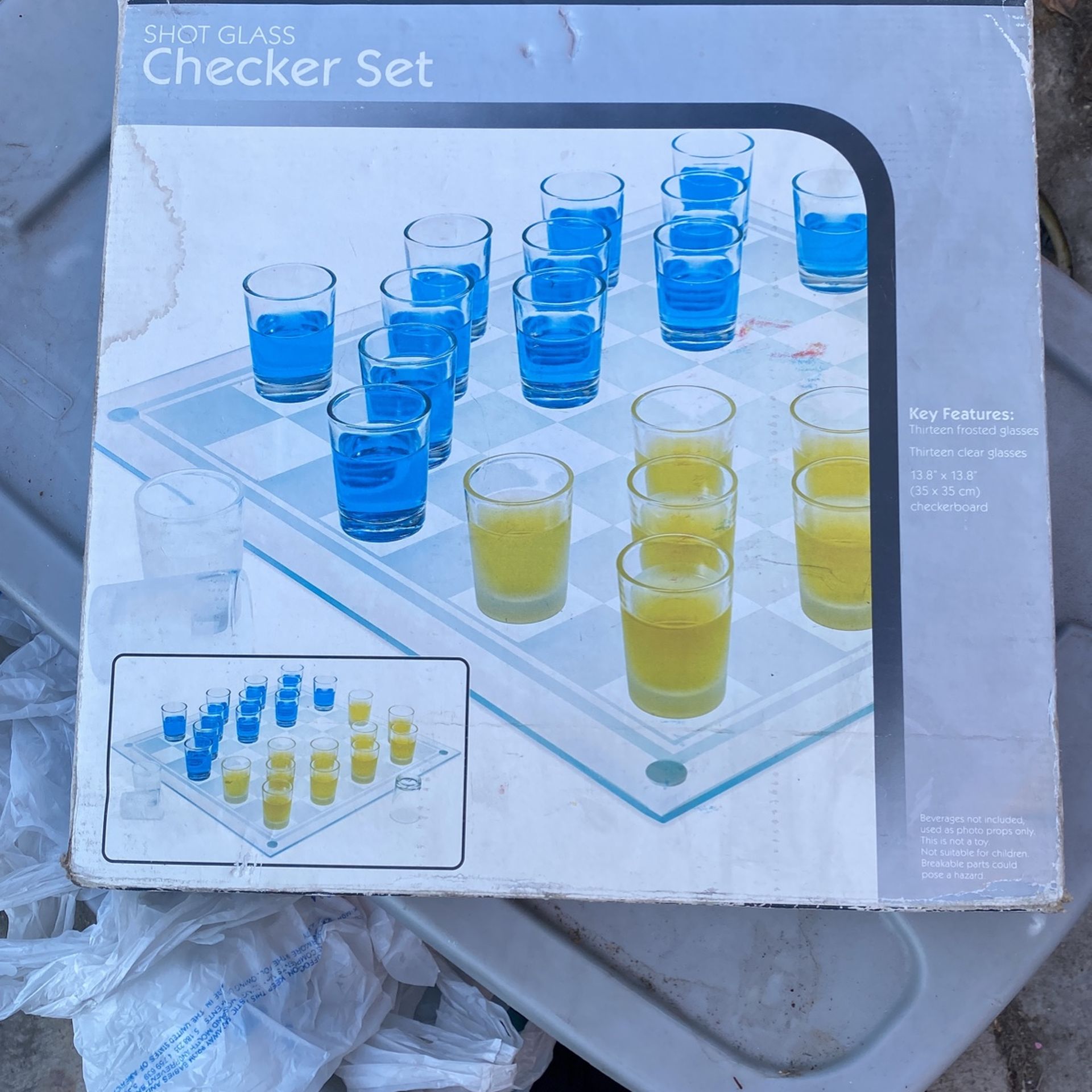 Shot Glass Checker Set for Sale in Norwalk, CA - OfferUp