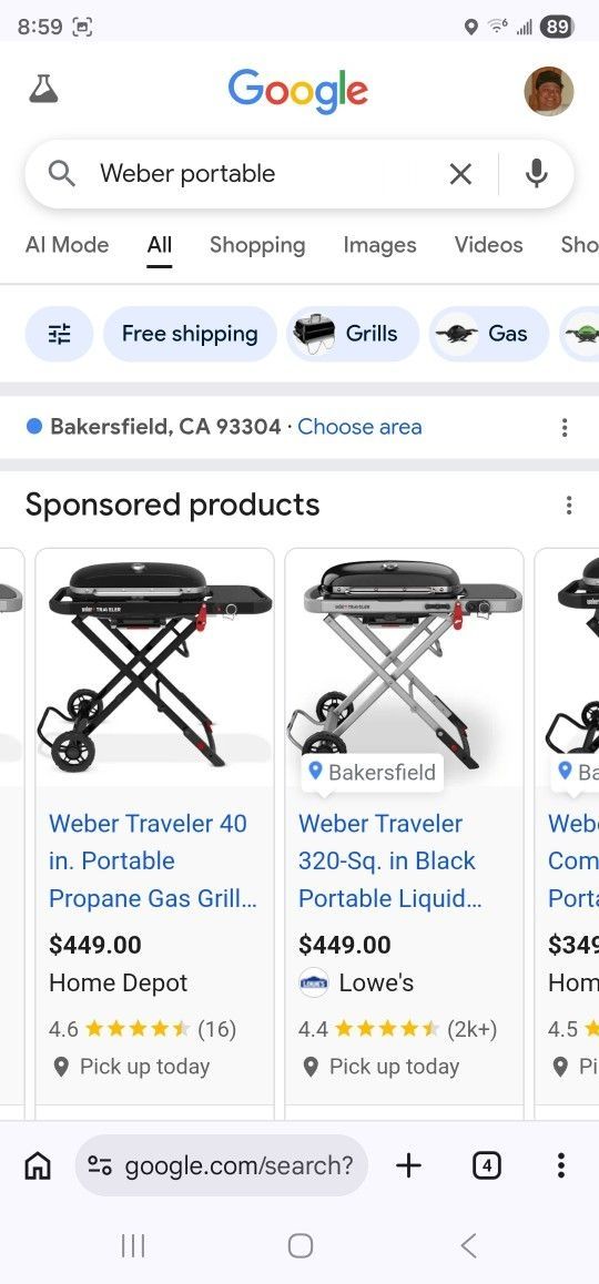 Portable Propane Gas Grill With Stand for Sale in Bakersfield, CA - OfferUp