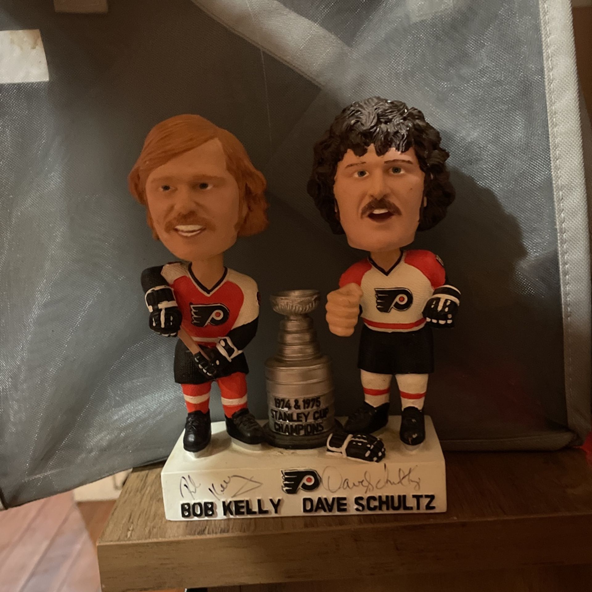 Official Bob Kelly And Dave Schultz Bobble head (signed 1024/1975) for ...