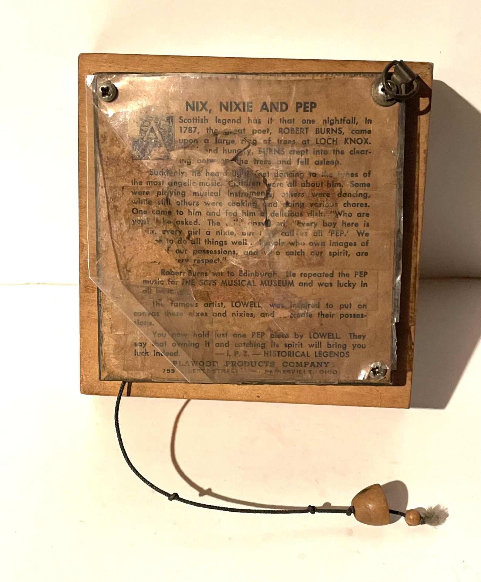 Lowell Nix Nixie and Pep Musical With a Legend Wall Art / Works Boy ...