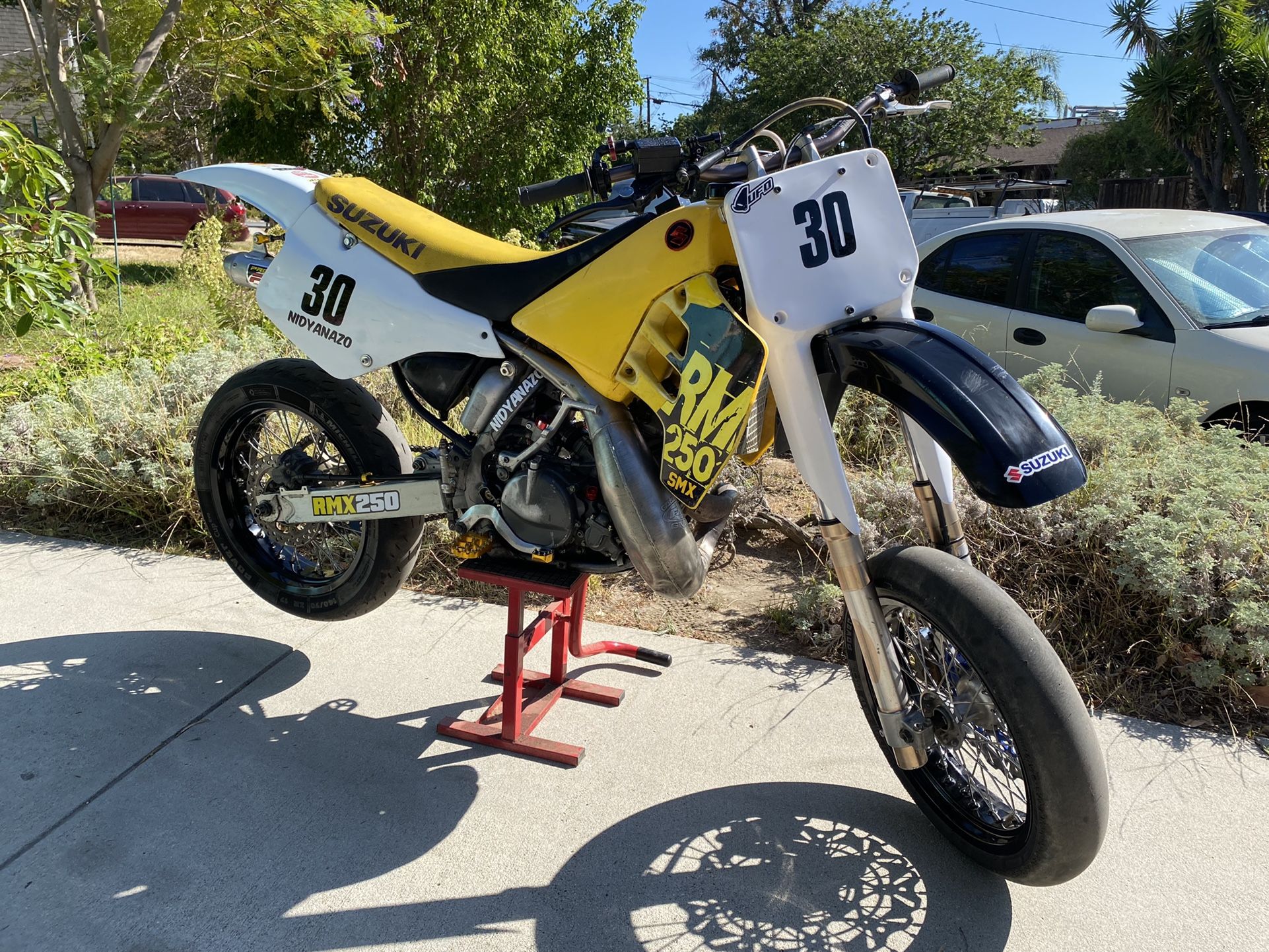 SUZUKI RMX 250 Supermoto Track Bike. Clean Ca Title. LOW HOURS. Fast ...