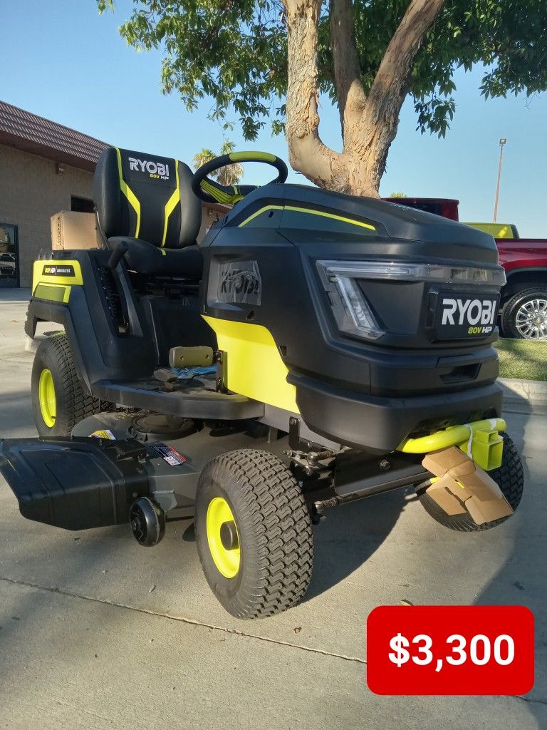 Ryobi 80V HP Brushless 42in. Battery Electric Cordless Riding Lawn ...