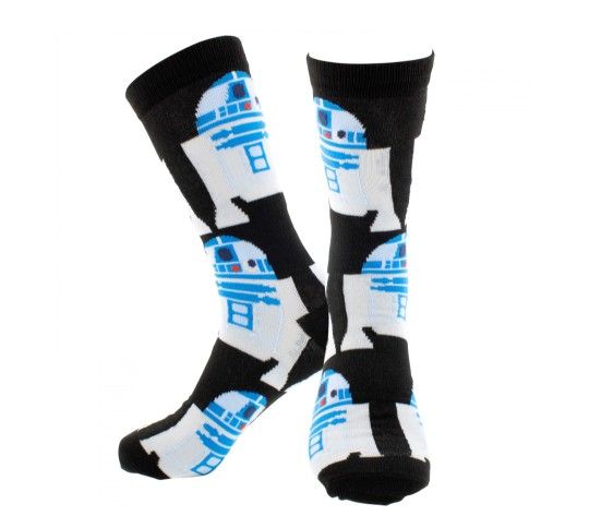 New Star Wars R2-D2 Pop Art Novelty Crew Socks Shoe Size 9-13. Keep ...