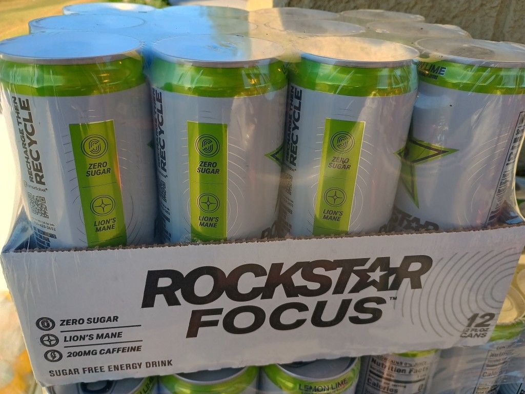 Rockstar Sugarfree Focus, Lemon Lime for Sale in Waddell, AZ - OfferUp