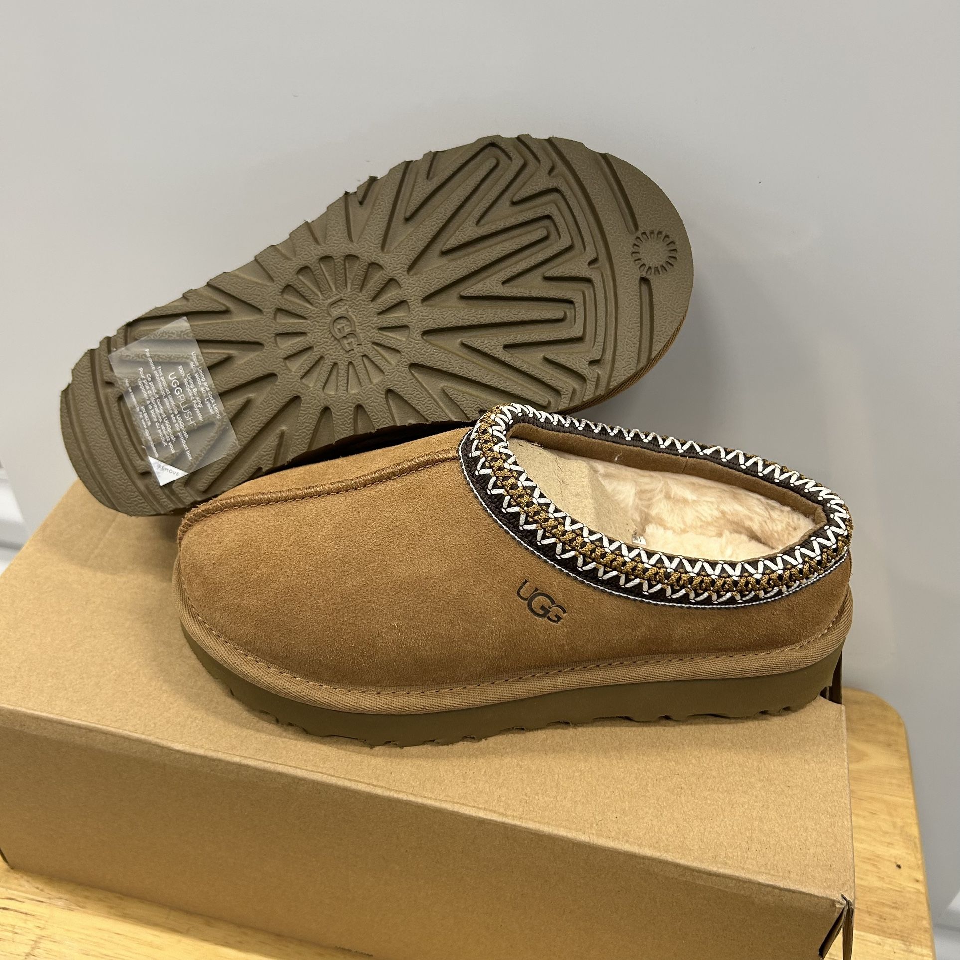 UGG Tasman Slippers Chestnut Sz 5 Womens 5955 CHE New In Hand for Sale ...