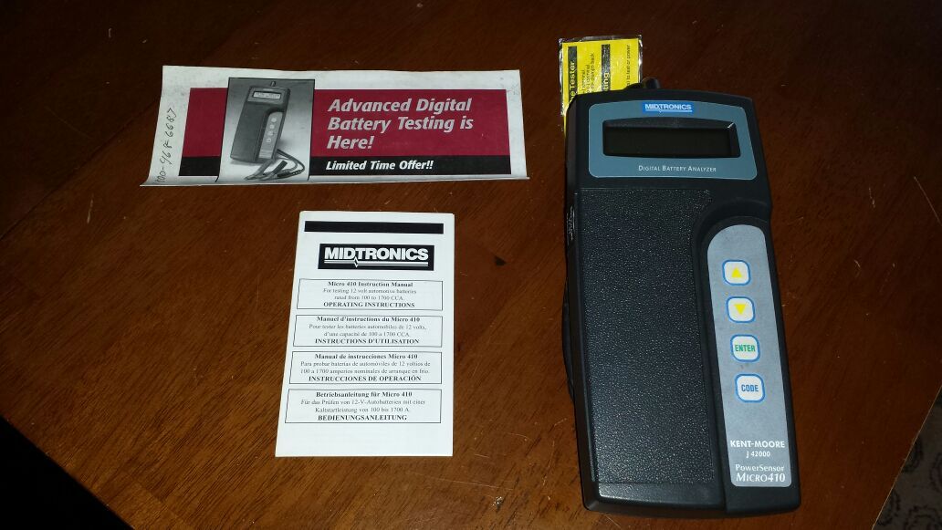 Kent Moore Midtronics Battery Analyzer J-42000 Micro 410 for Sale in ...