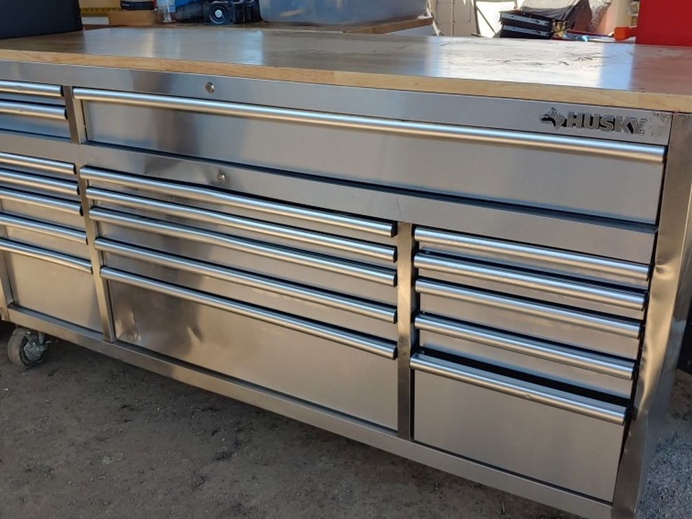 Husky Tool Box .with Power Strip .key .18 Drawers for Sale in Phoenix ...