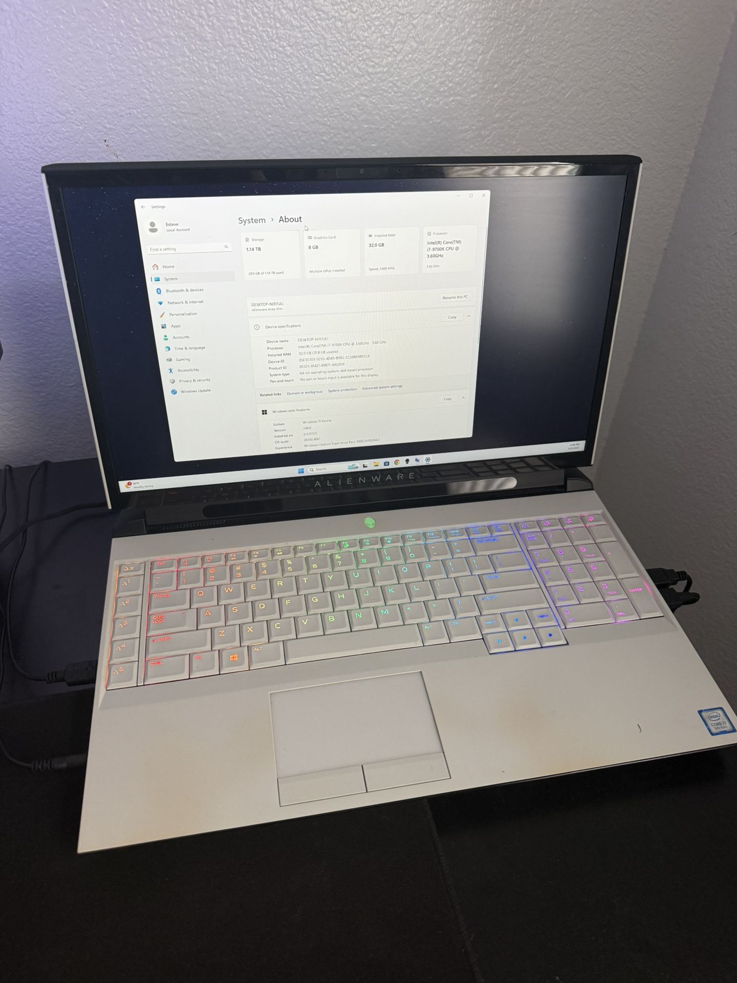 Alienware Area 51m R1 Rtx 2070 Laptop for Sale in Modesto, CA - OfferUp