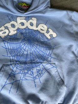 Spider Hoodie Light Blue New Version 2023 for Sale in Spider Hoodie Light Blue New Version 2023 for Sale in