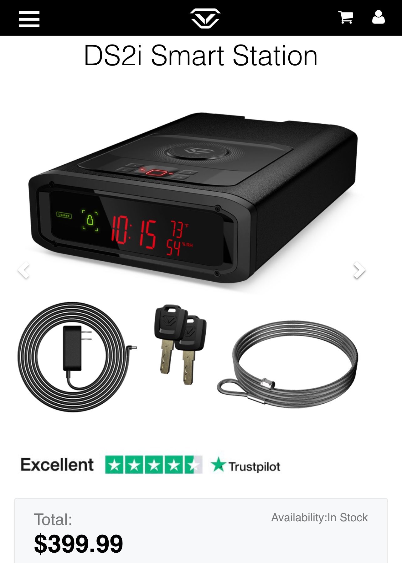 VAULTEK DS2i Smart Station Biometric Smart Safe for Sale in Los Angeles ...